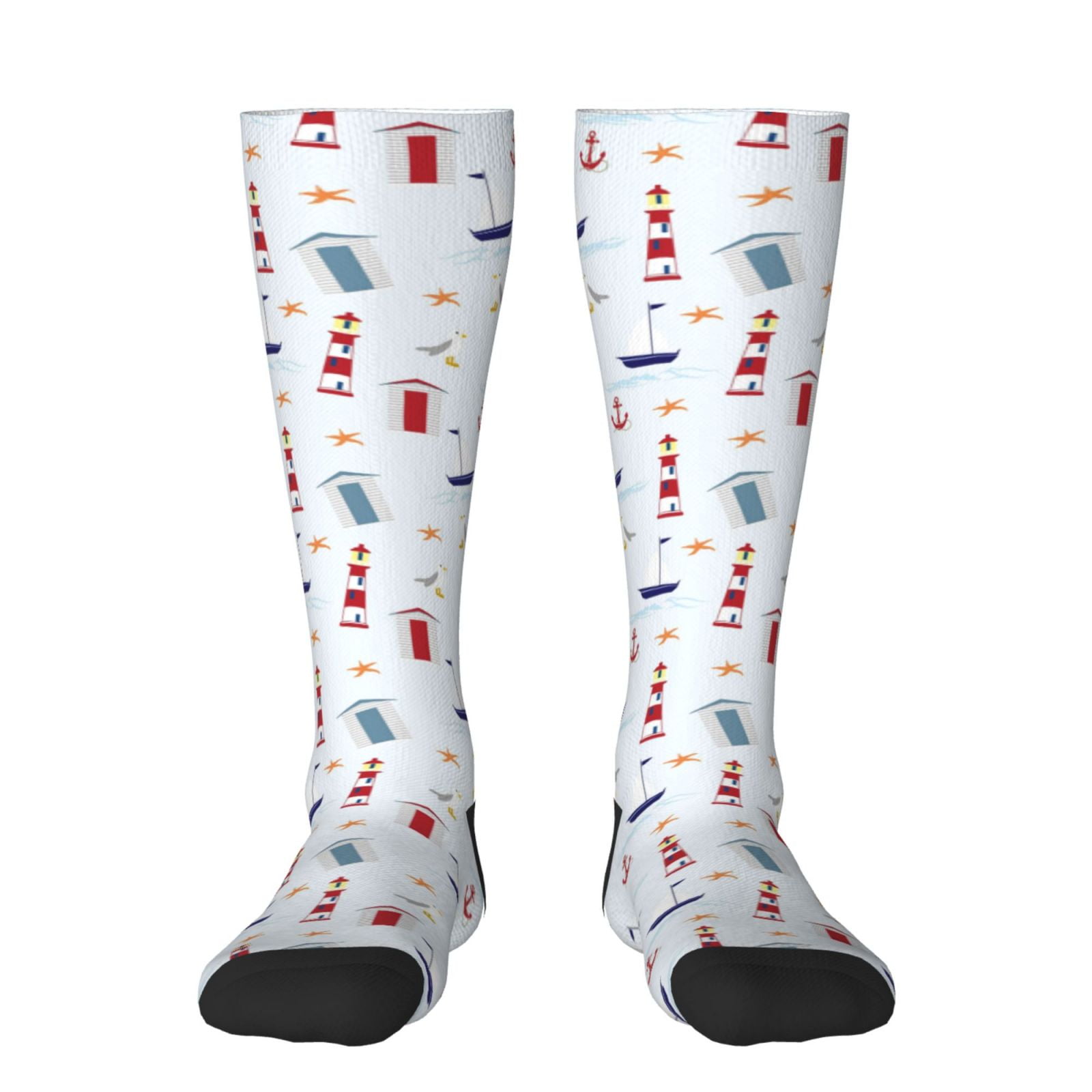 Sigee Nautical Lighthouse Sailboat for Socks for Men Women Gifts for ...