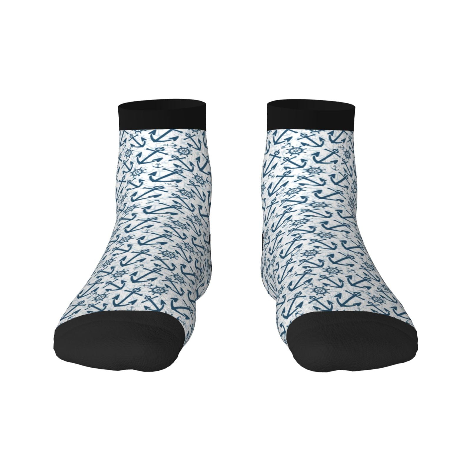 Sigee Nautical Theme Anchors for Crew Soft Moisture-wicking Socks ...