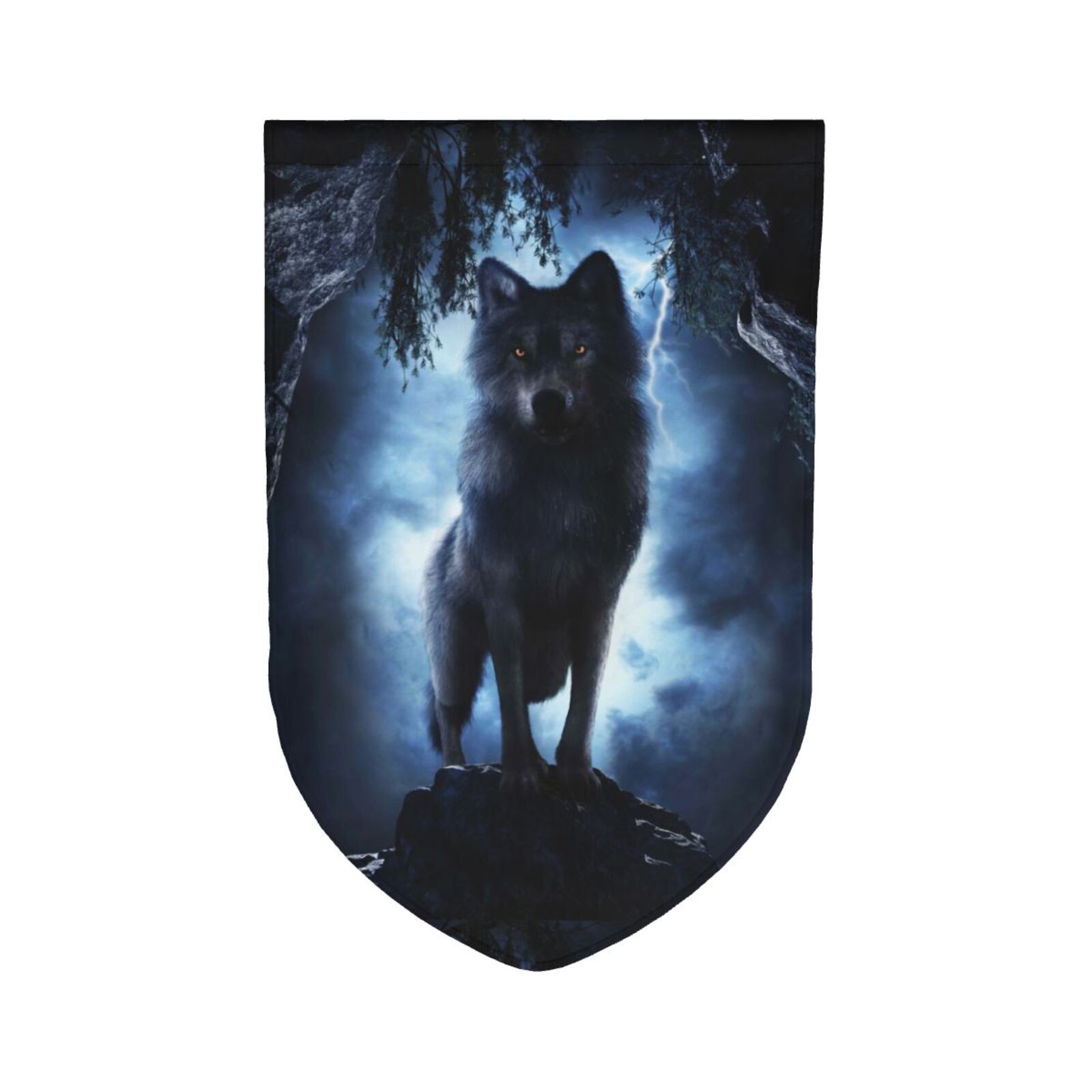 Sigee Night Scene of Wolves Printed Flag12.5 * 18in Outdoor Yard Flags ...