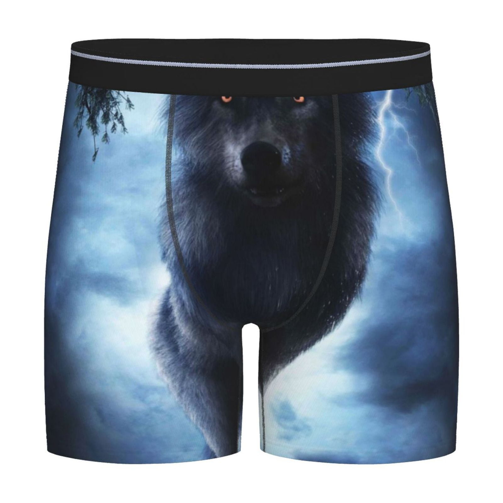Sigee Night Scene of Wolves for Men's Boxer Briefs,Moisture Wicking and ...