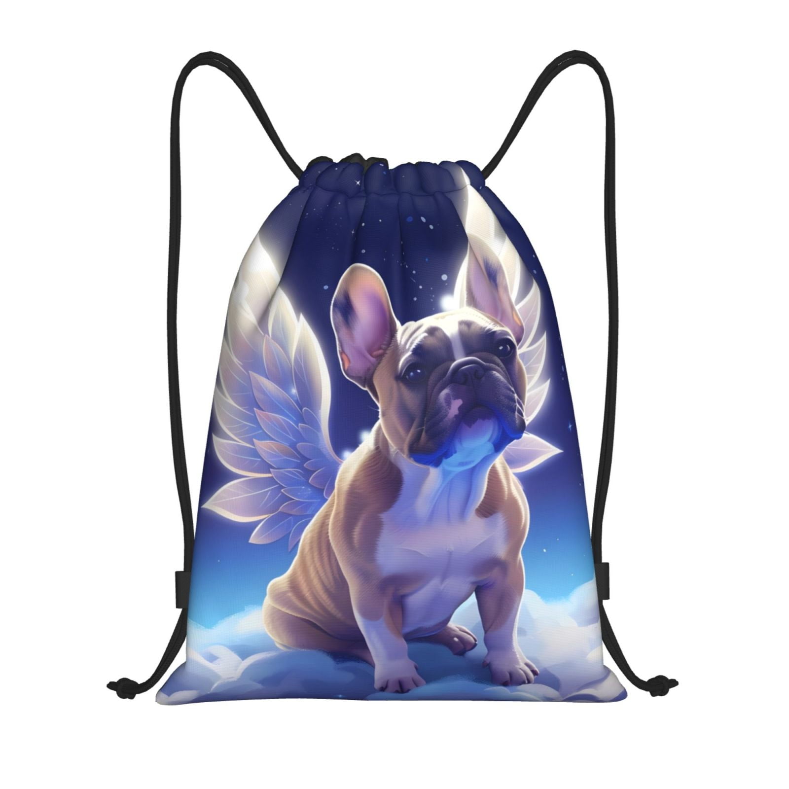 Sigee Night Sky Winged French Bulldog for Drawstring Bag String ...