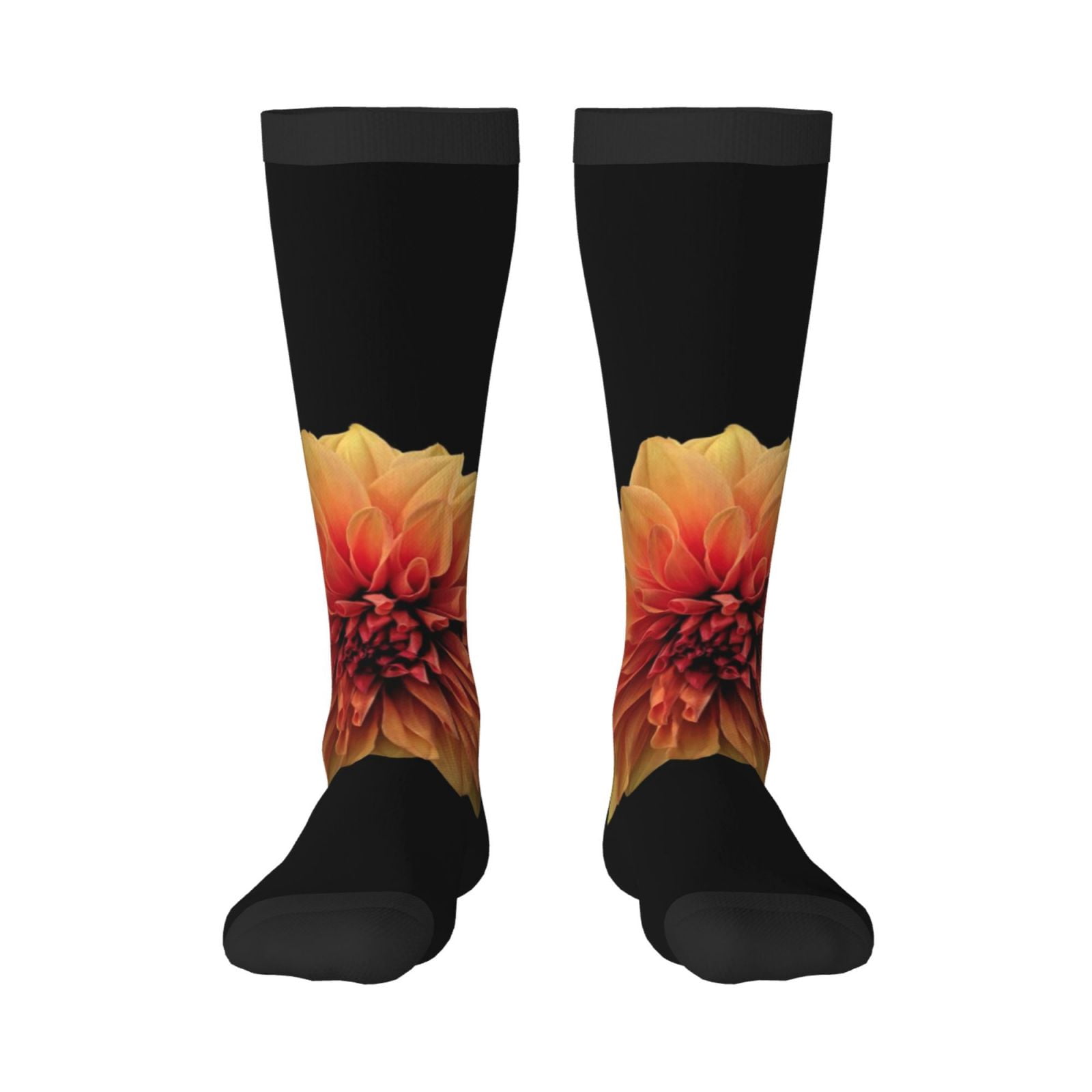 Sigee Orange Dalia for Socks for Men Women Gifts for Him Boyfriend ...
