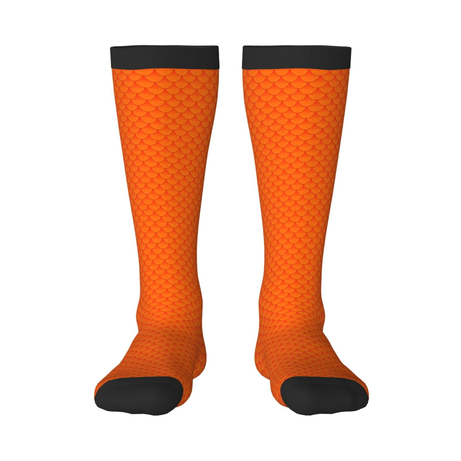 Sigee Orange Scales for Socks for Men Women Gifts for Him Boyfriend ...