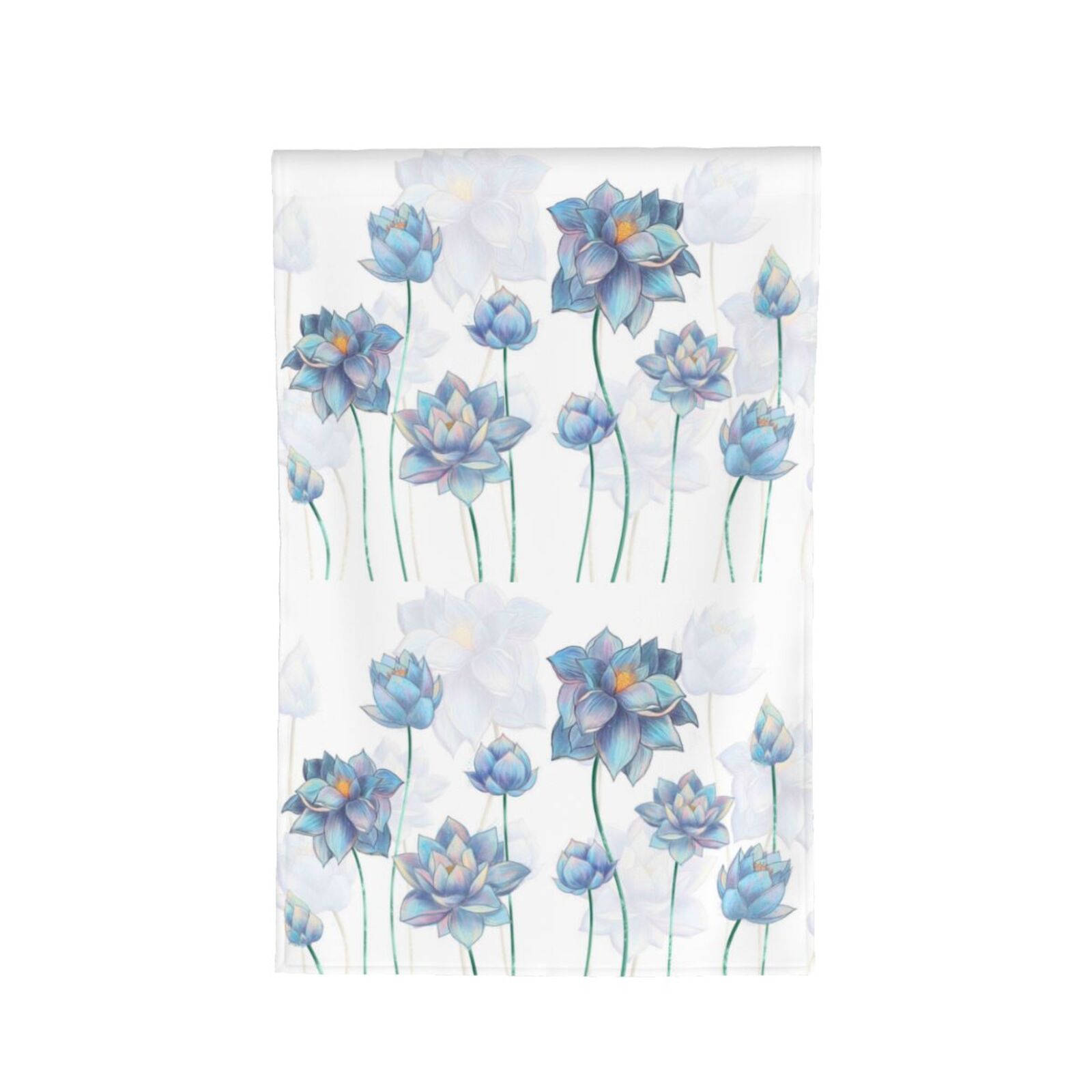 Sigee Pale Blue Lotus Flowers Printed Flag12.5 * 18in Outdoor Yard ...