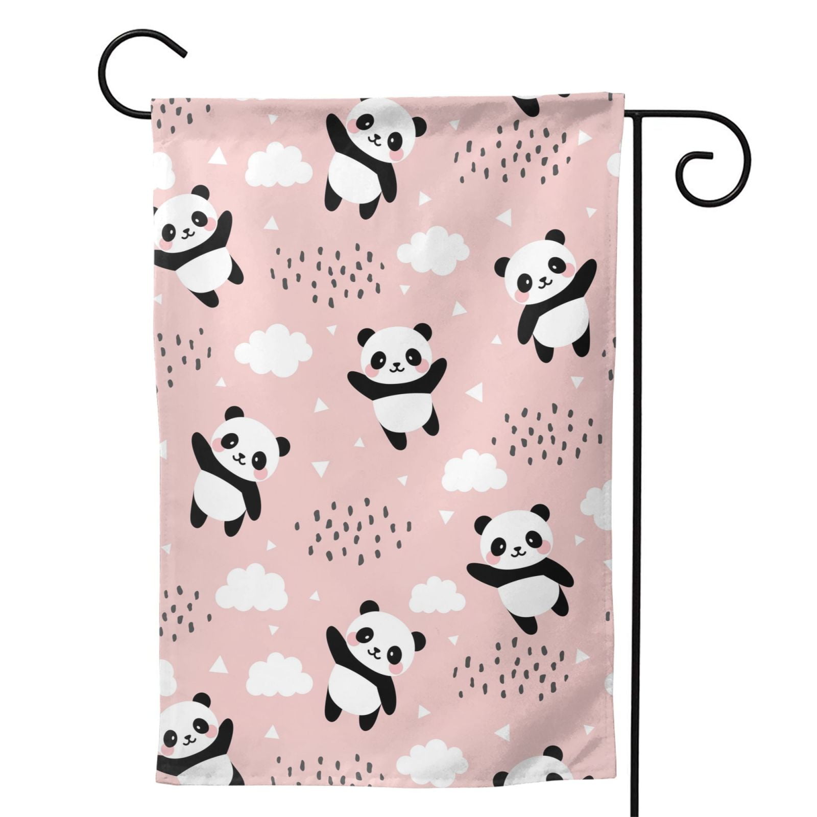 Sigee Panda for Live Happy Decorative Small Garden Flag,Double Sided ...