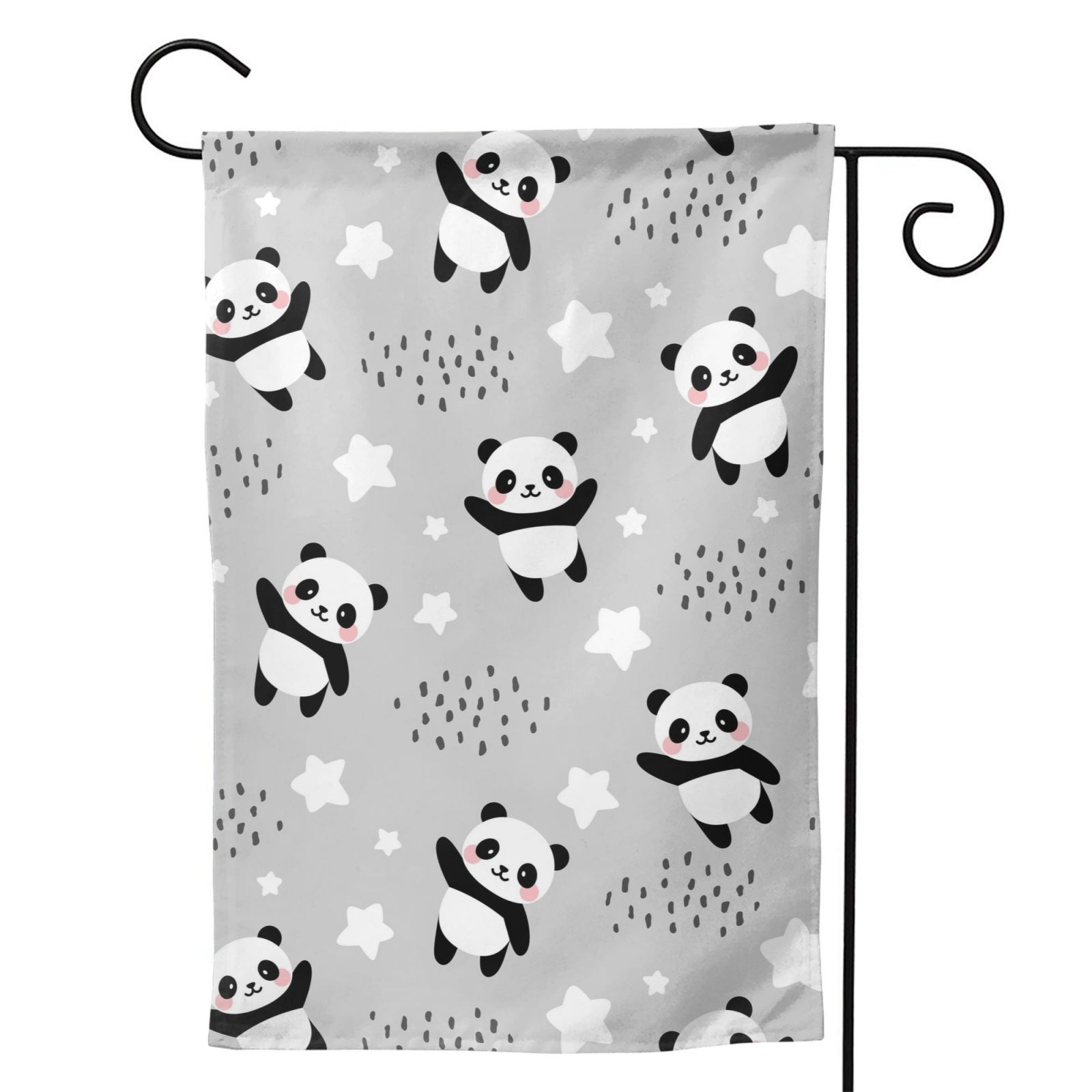 Sigee Pandas for Live Happy Decorative Small Garden Flag,Double Sided ...