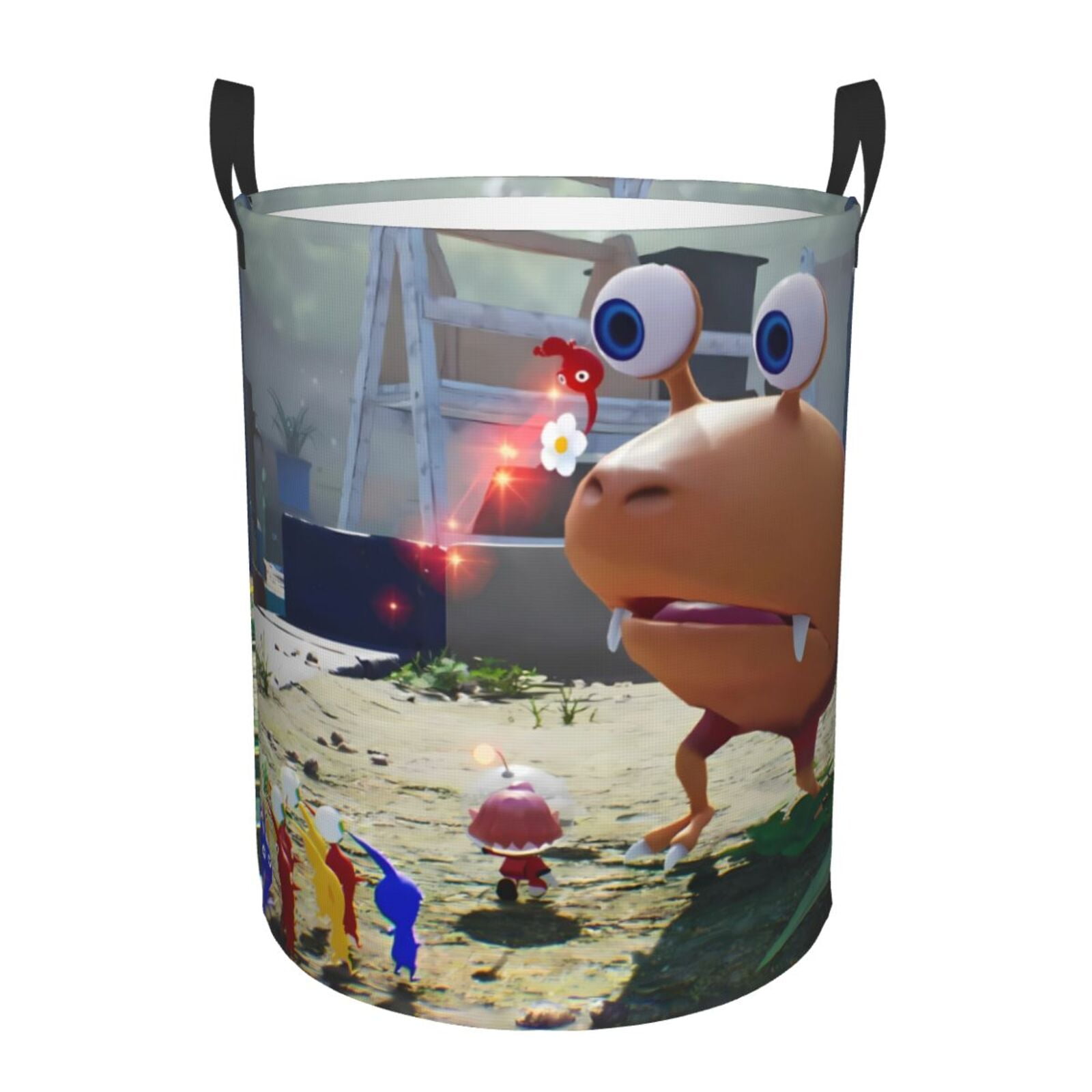 Sigee Pikmin (19) Print Basket for Clothes Basket for Living Room ...