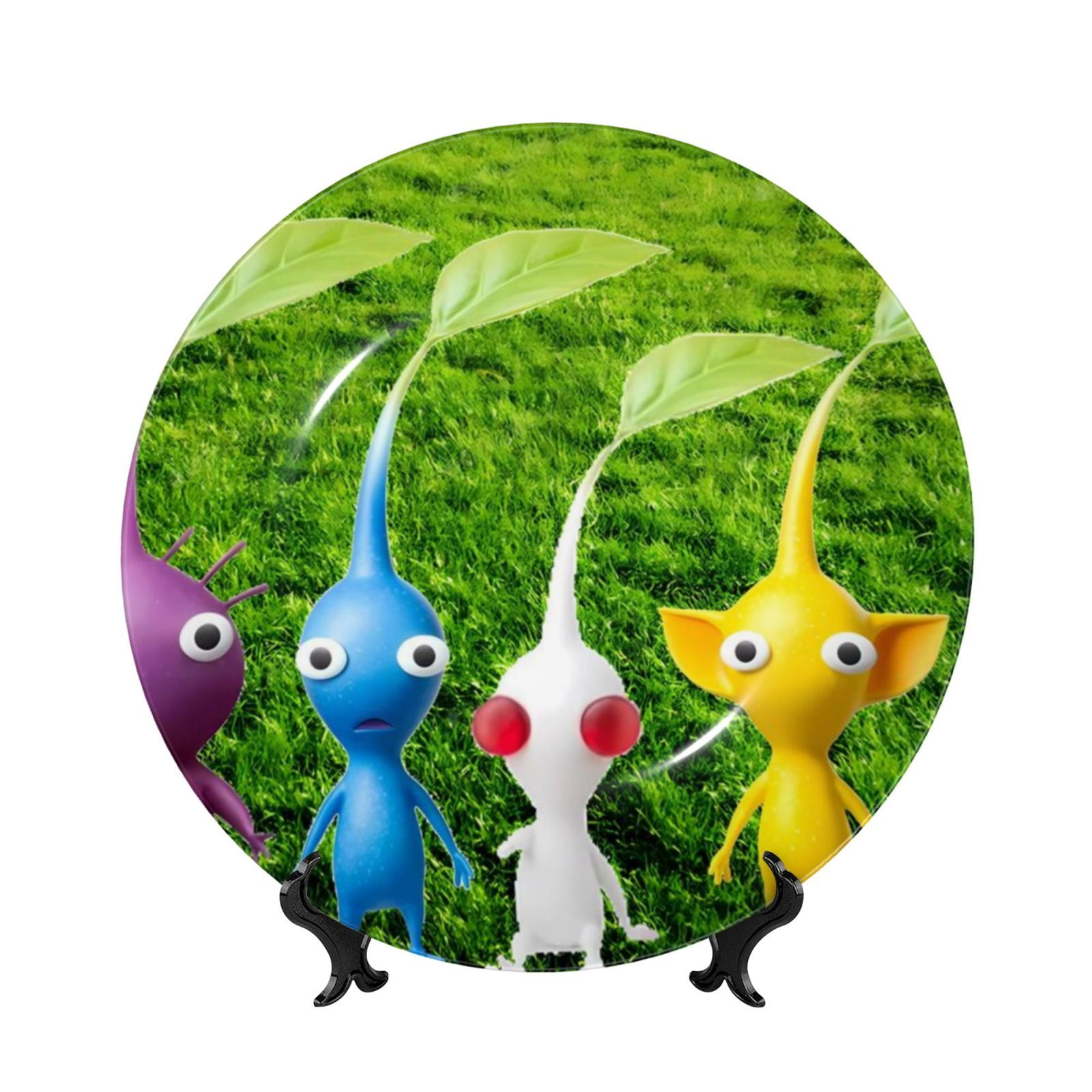 Sigee Pikmin (7) for Bone China Decorative Plate with Stand Decorative ...