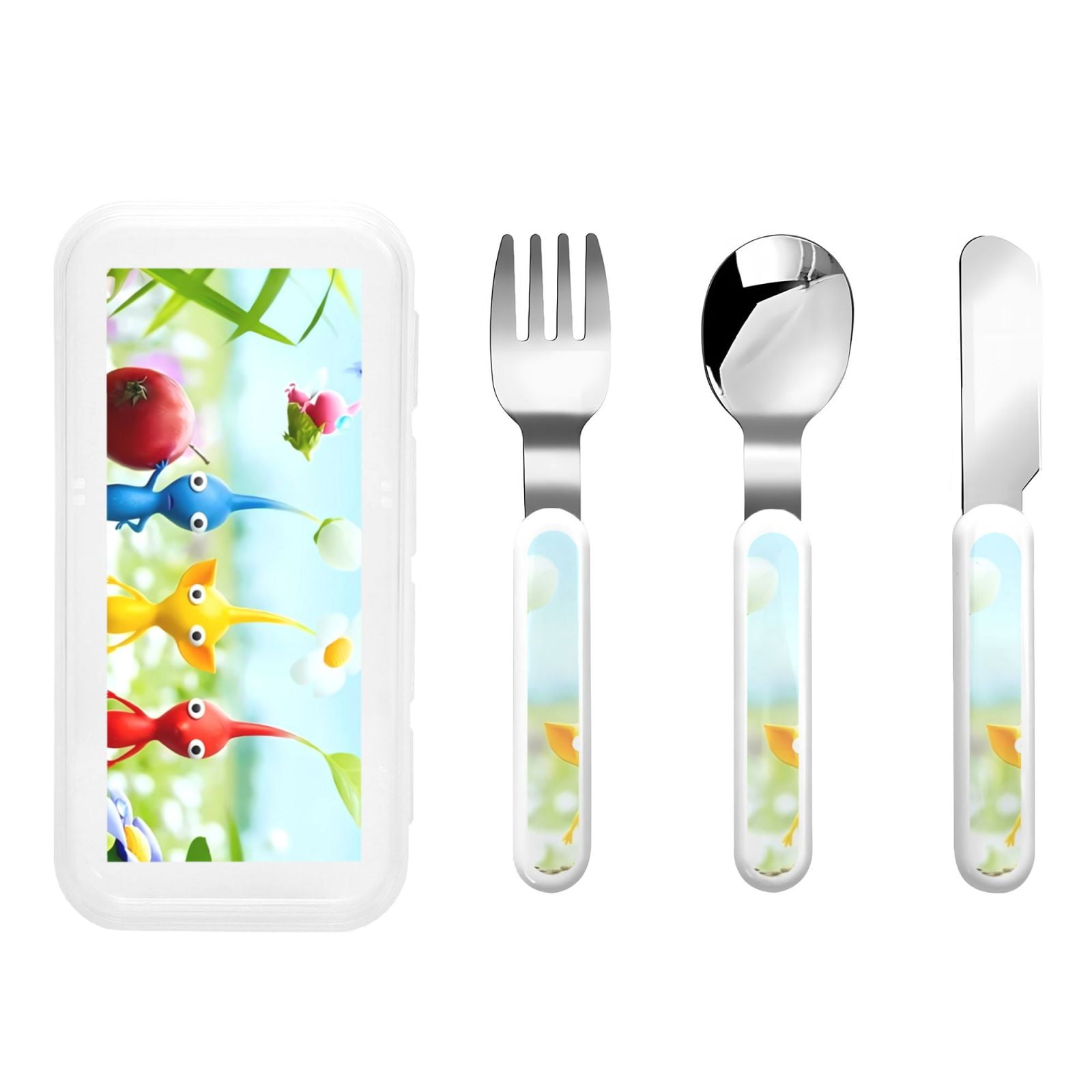 Sigee Pikmin (86) for Kids Silverware | Stainless Steel Childrens Safe ...
