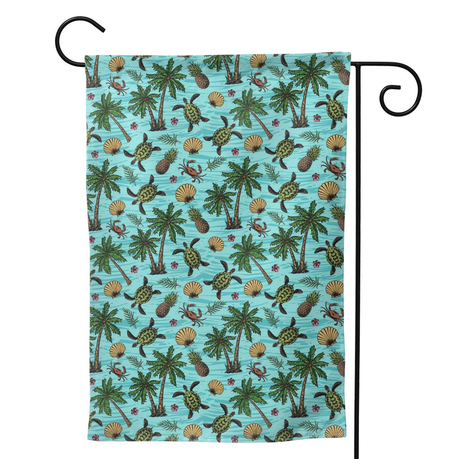 Sigee Pineapple Sea Turtle for Live Happy Decorative Small Garden Flag ...