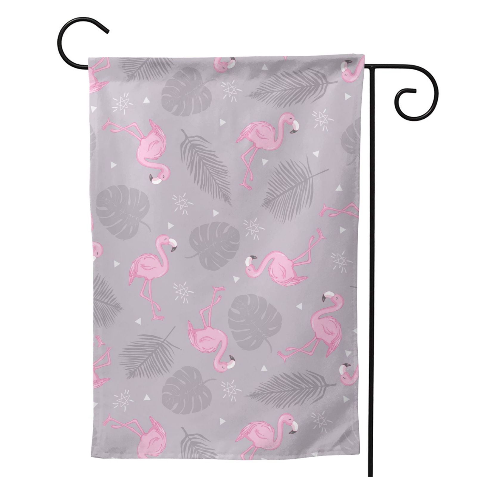 Sigee Pink Flamingo for Live Happy Decorative Small Garden Flag,Double ...