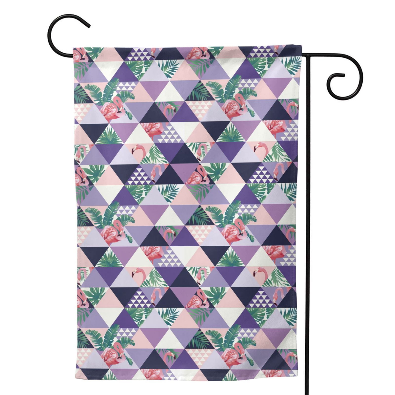 Sigee Plaid Flamingo for Live Happy Decorative Small Garden Flag,Double ...