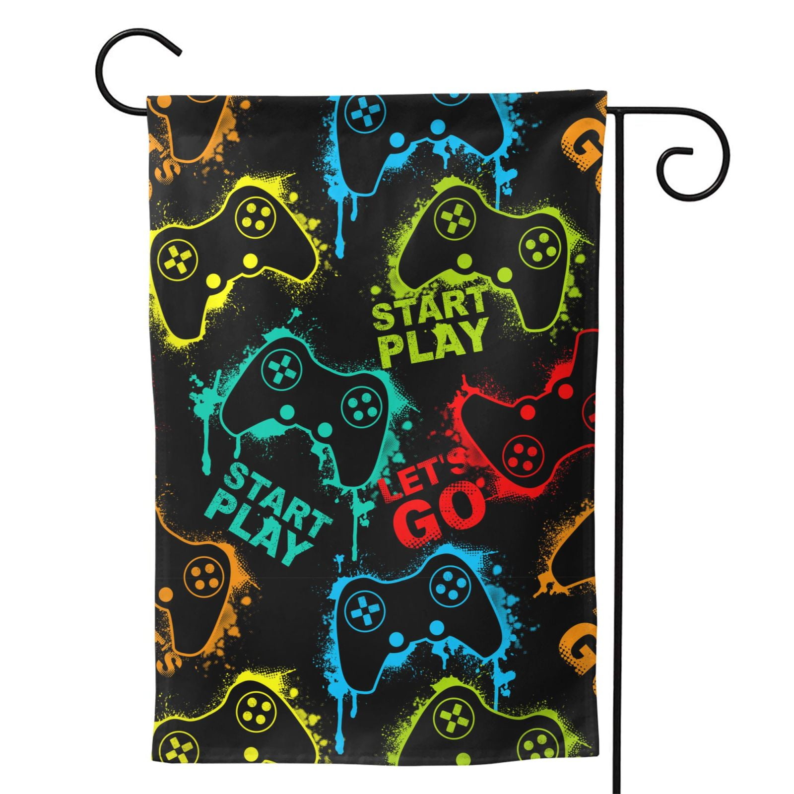 Sigee Play Game Start for Live Happy Decorative Small Garden Flag ...