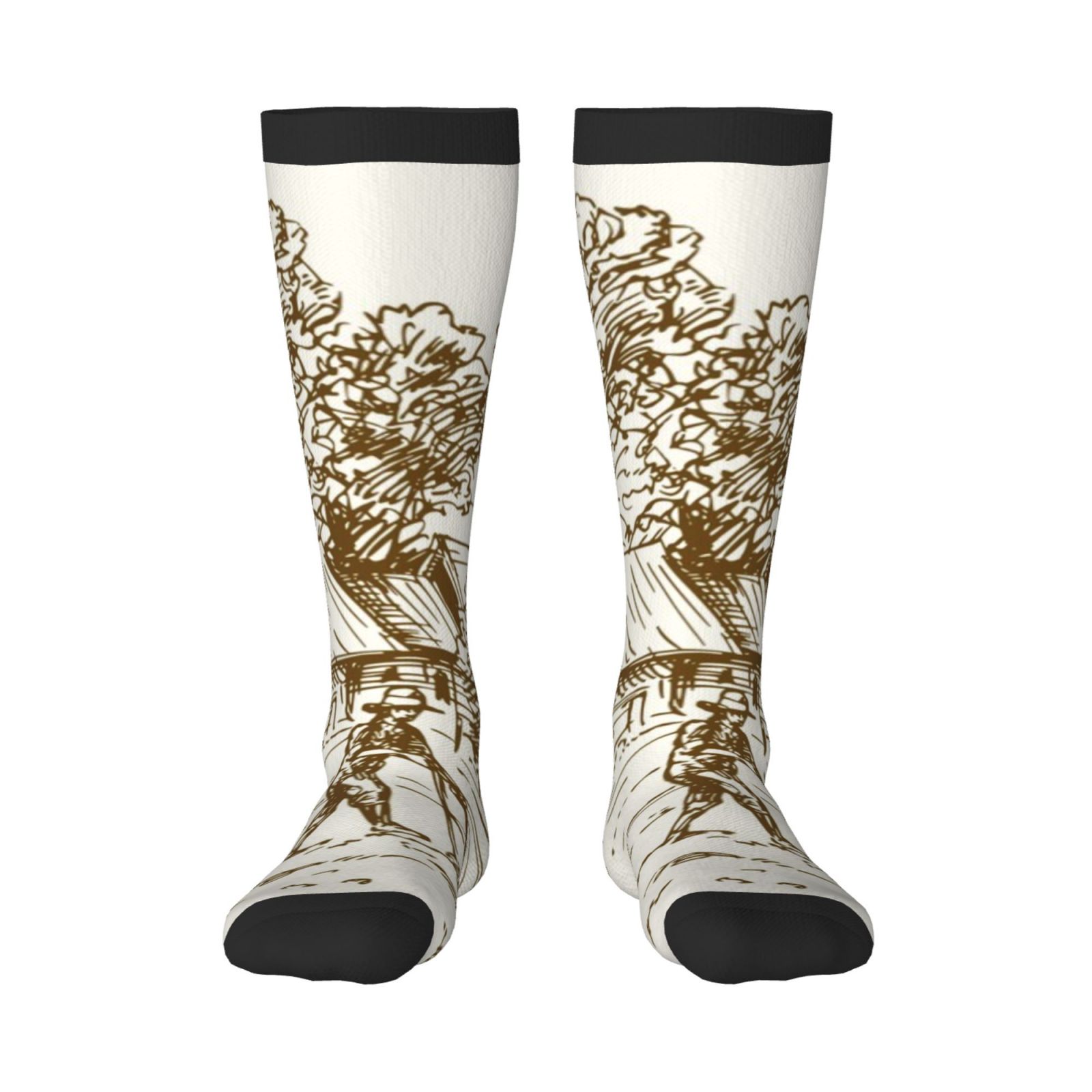 Sigee Plowed Field With Horses for Socks for Men Women Socks Stocking ...