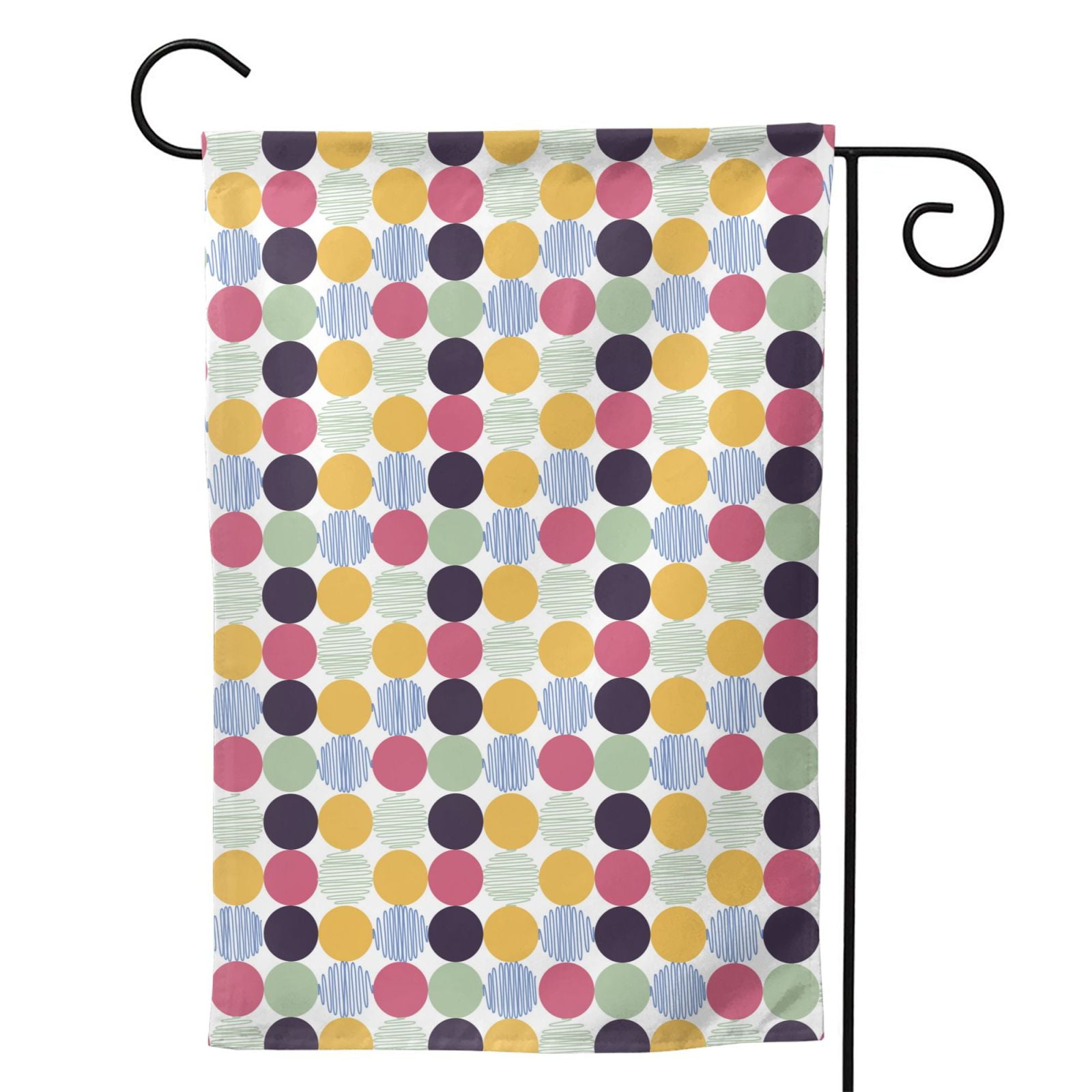 Sigee Polka Dot for Live Happy Decorative Small Garden Flag,Double ...