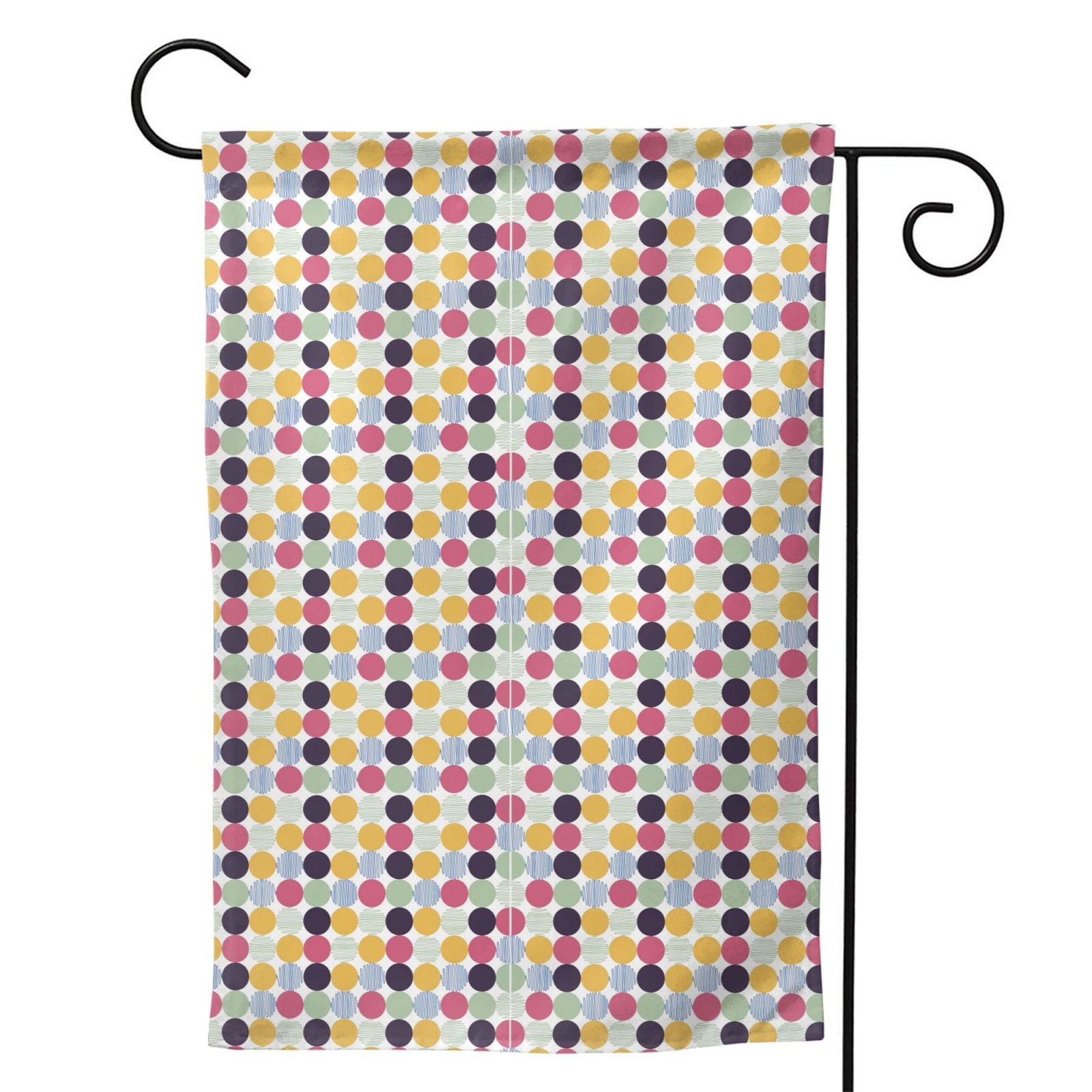Sigee Polka Dot for Live Happy Decorative Small Garden Flag,Double ...