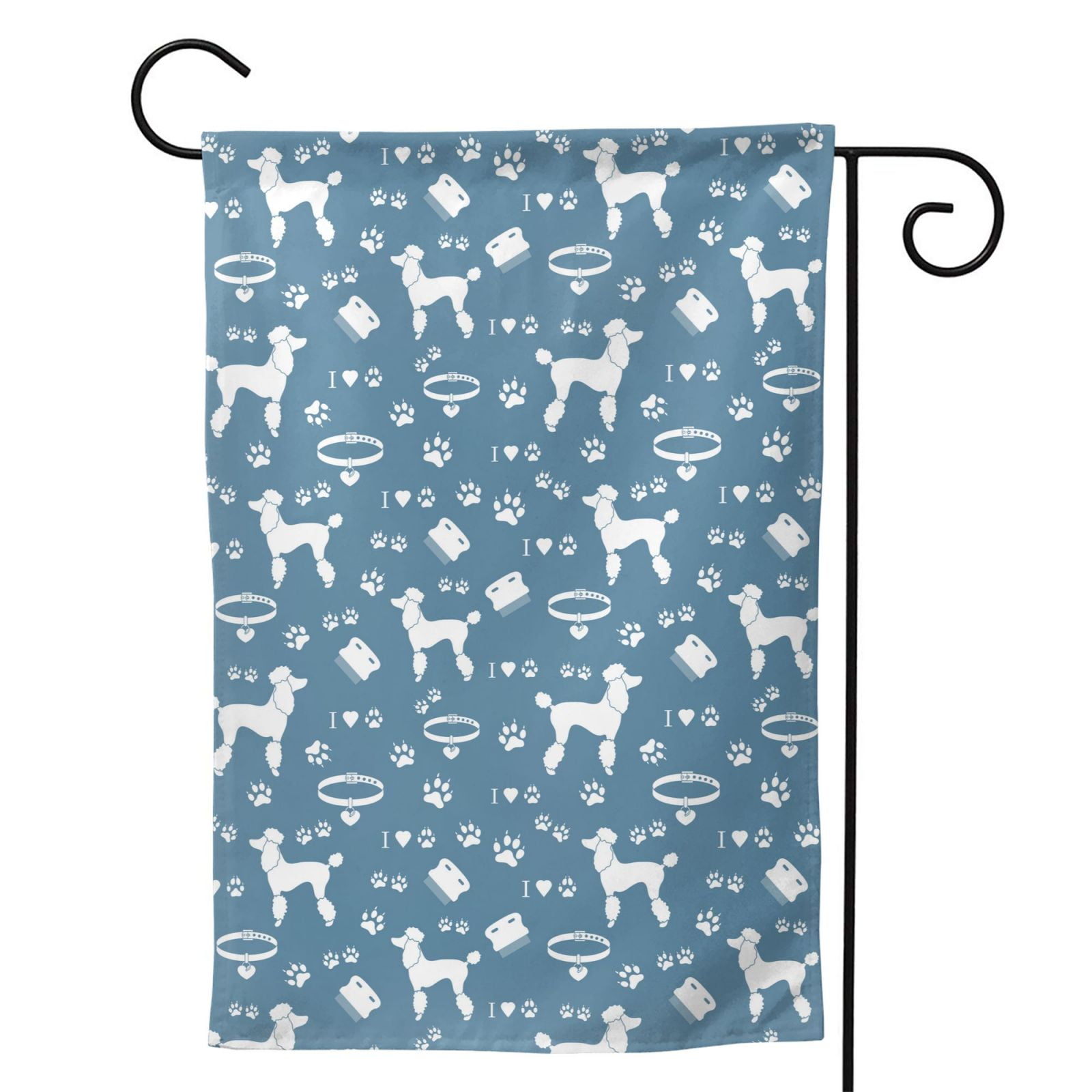 Sigee Poodle Dog for Live Happy Decorative Small Garden Flag,Double ...