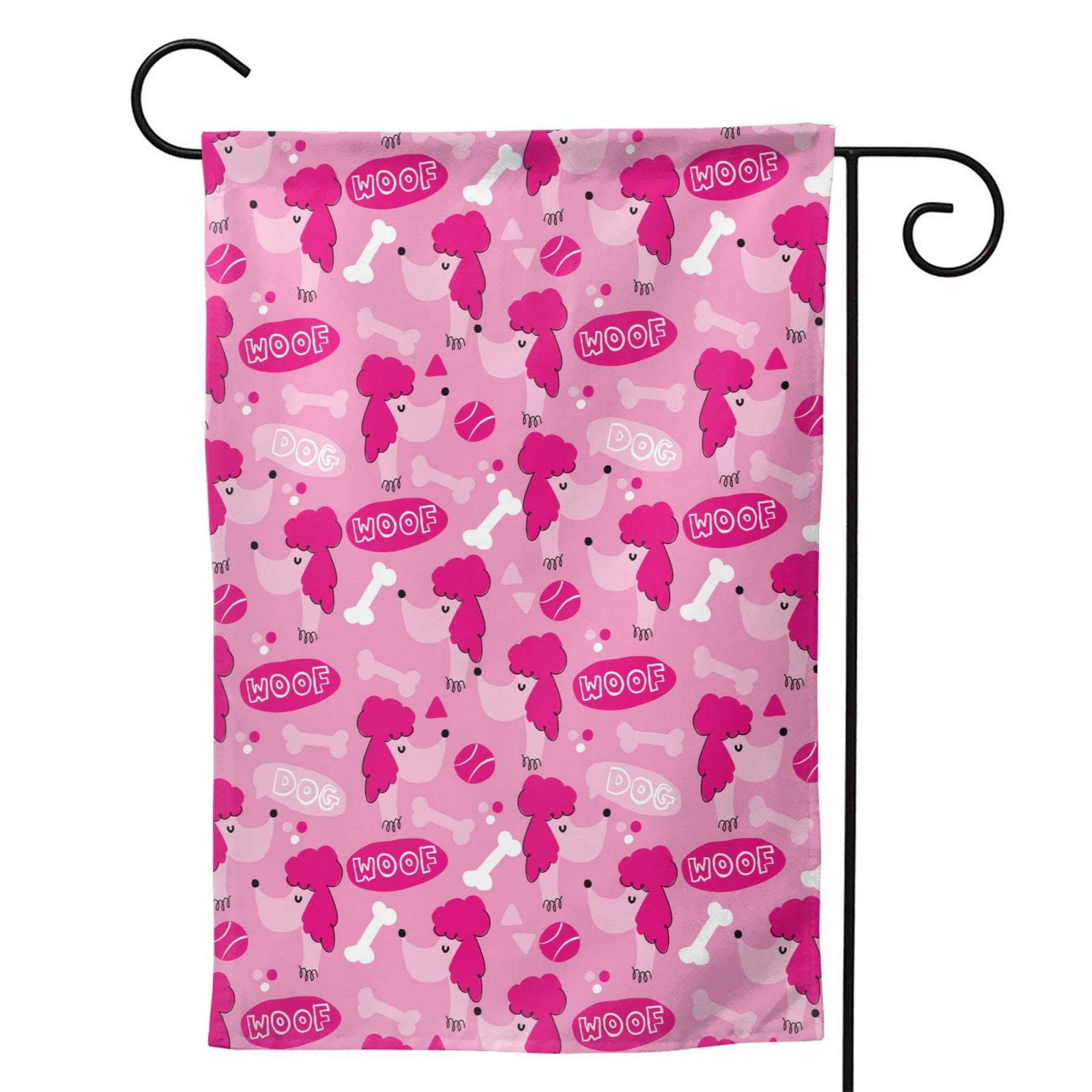 Sigee Poodle Dog for Live Happy Decorative Small Garden Flag,Double ...