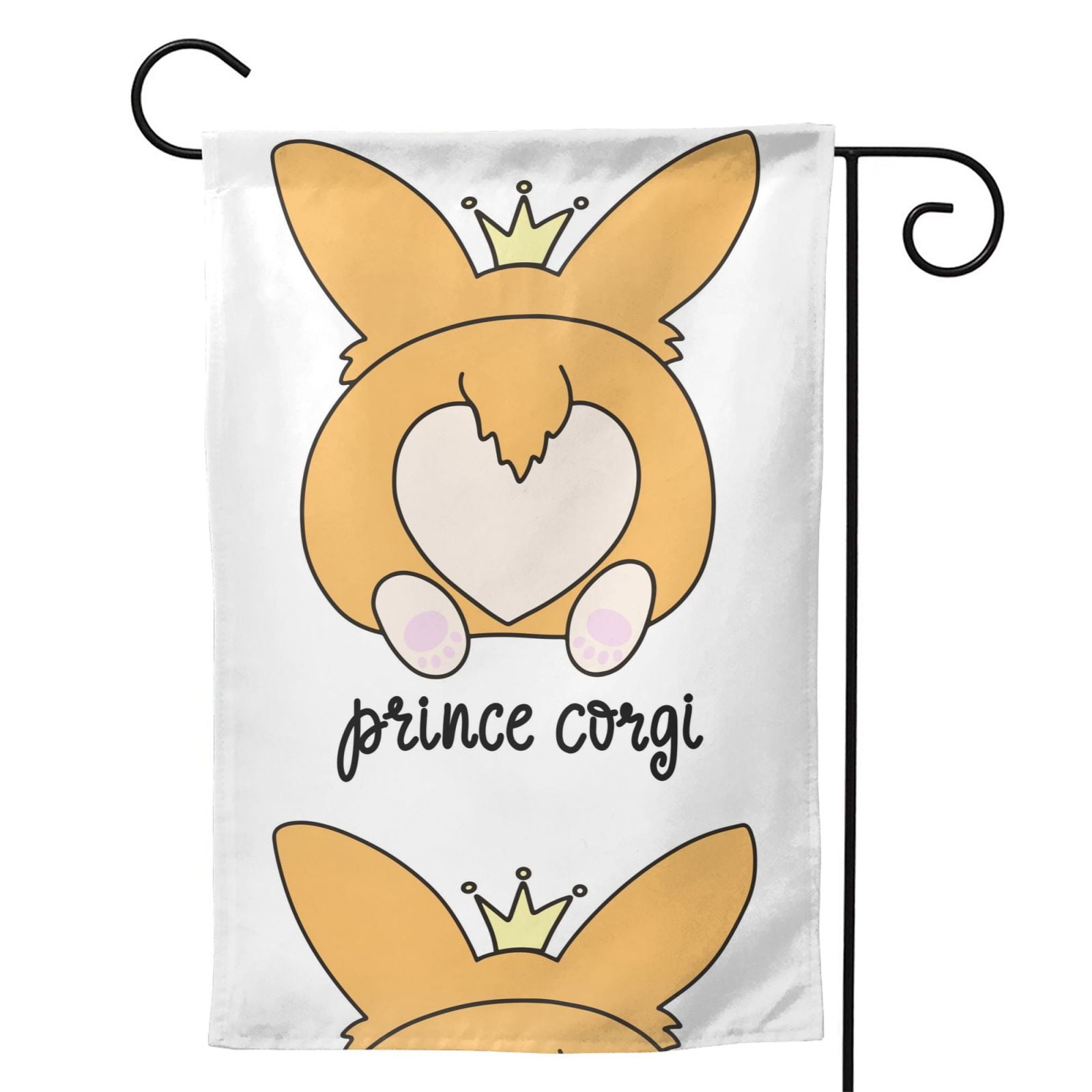 Sigee Prince Corgi Dog for Live Happy Decorative Small Garden Flag ...