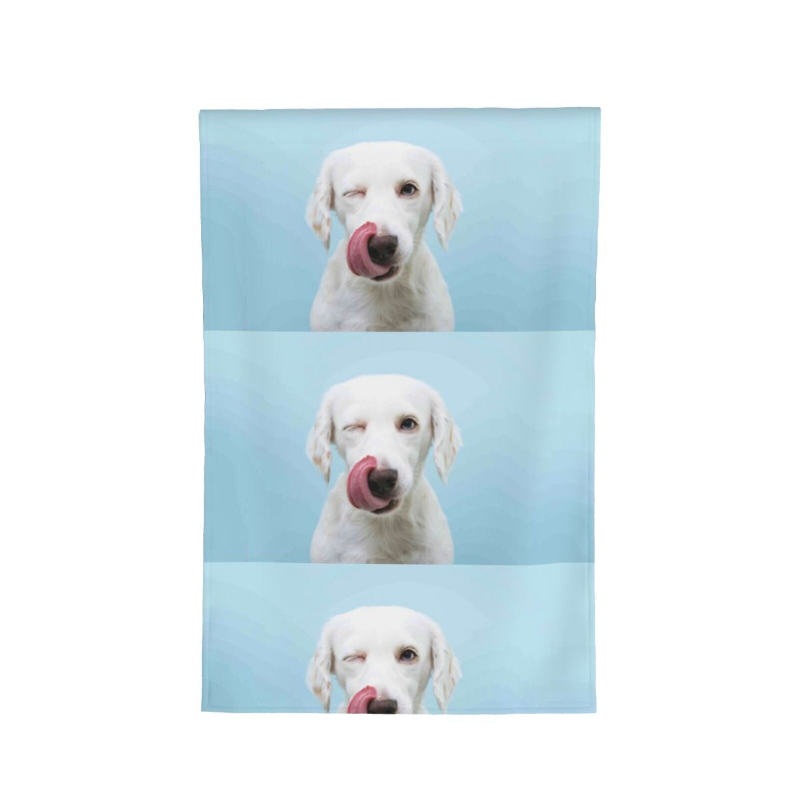 Sigee Puppy Licks Nose Printed Flag12.5 * 18in Outdoor Yard Flags For ...