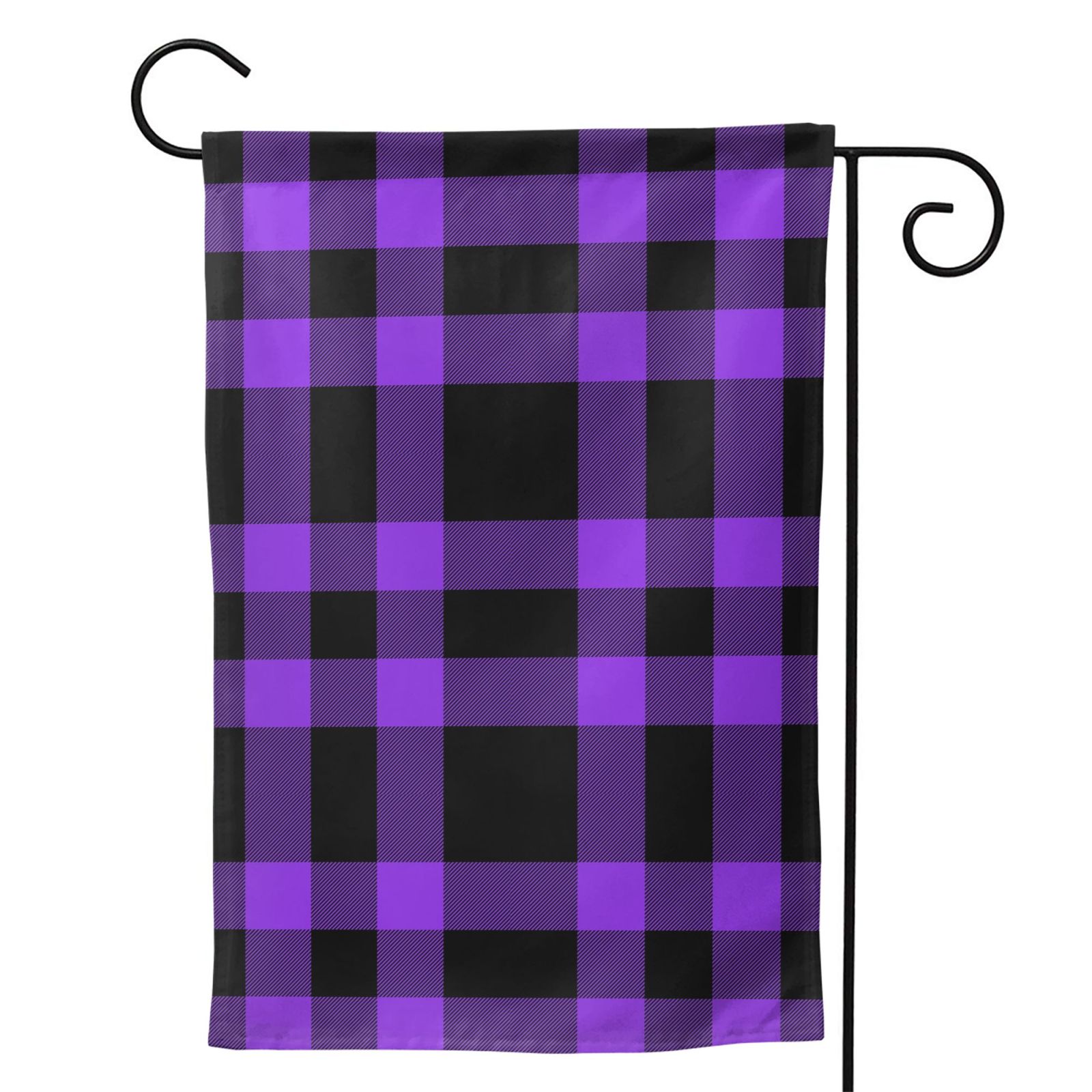 Sigee Purple Buffalo Plaid for Live Happy Decorative Small Garden Flag ...