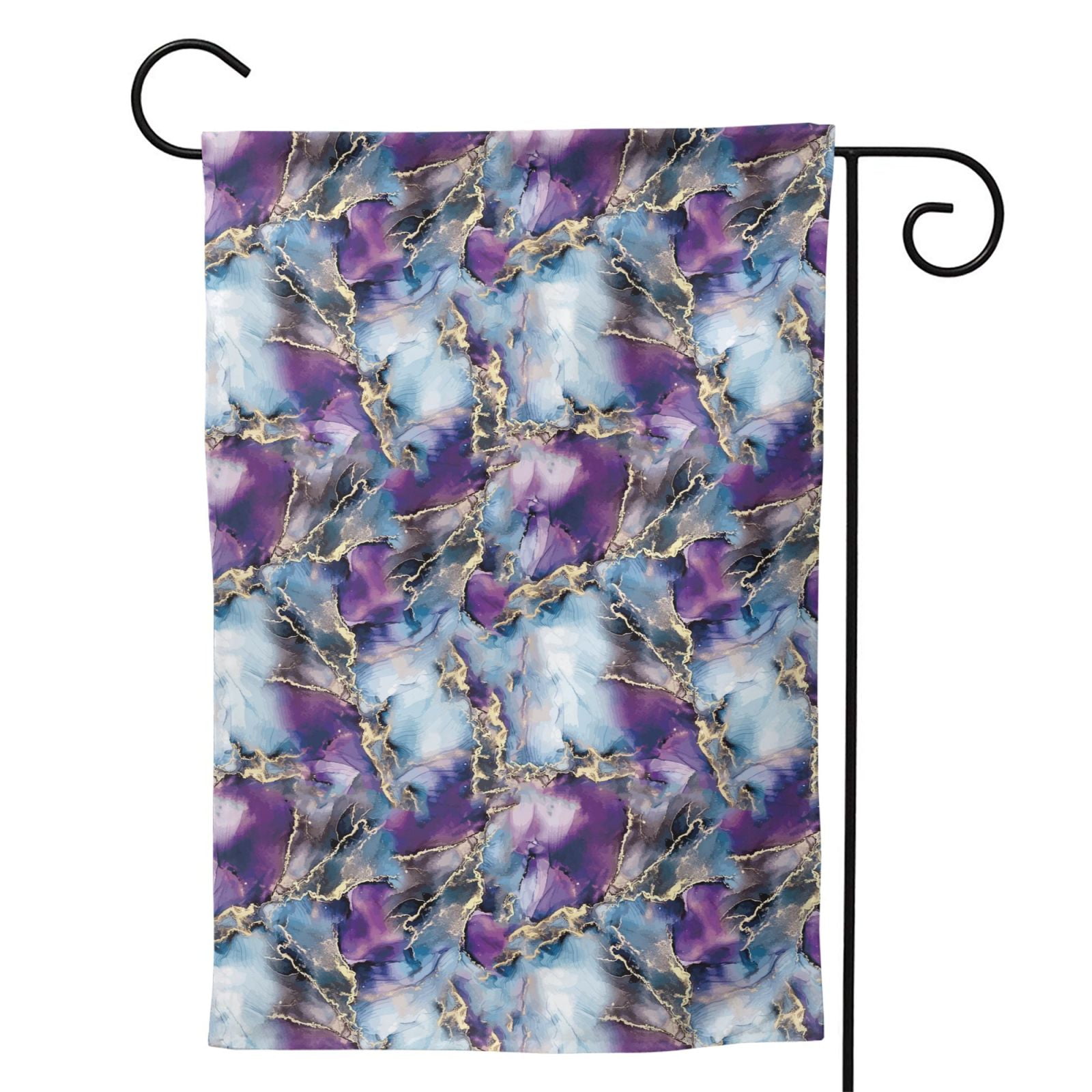 Sigee Purple Marble Texture for Live Happy Decorative Small Garden Flag ...