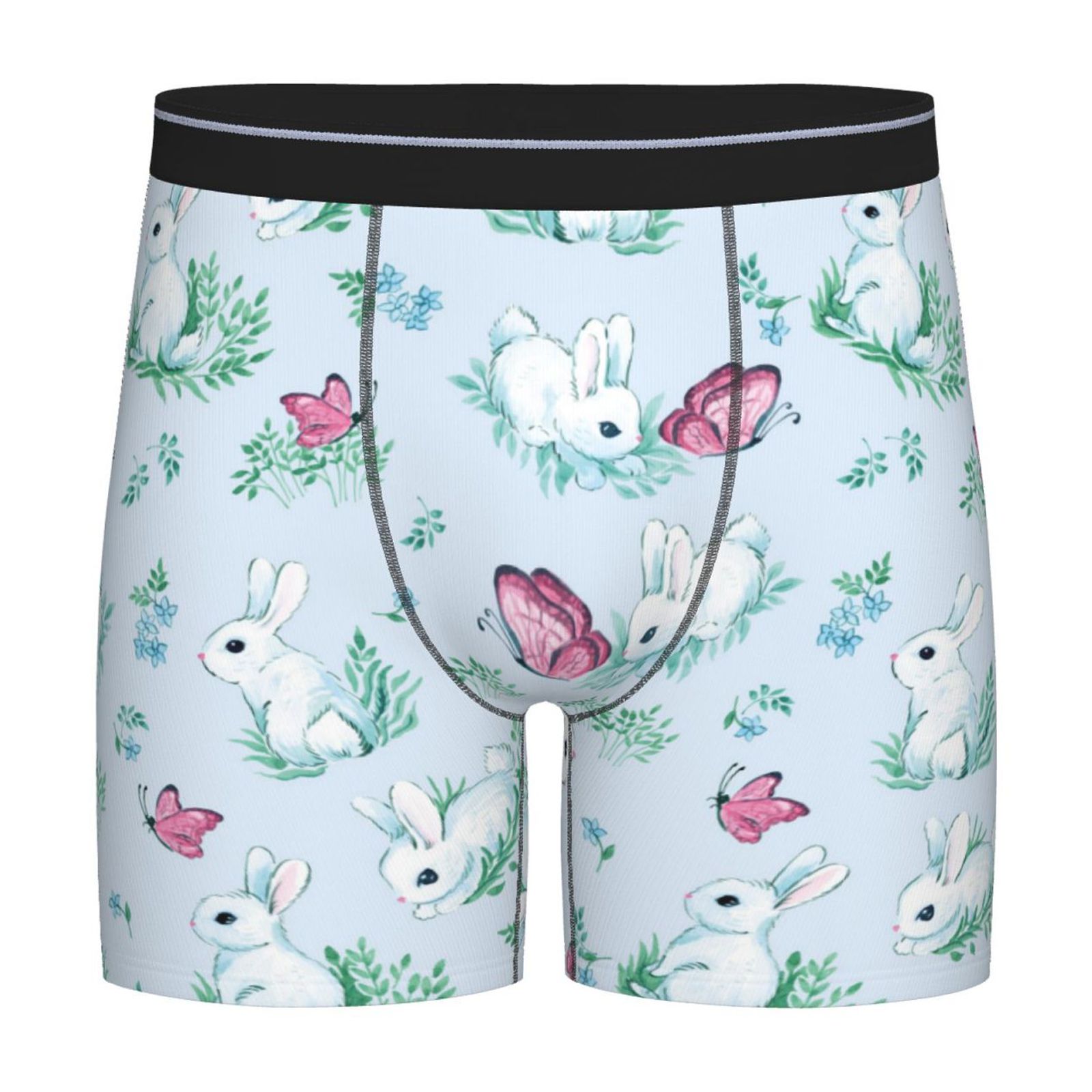Sigee Rabbit And Butterfly for Men's Boxer Briefs,Moisture Wicking and ...