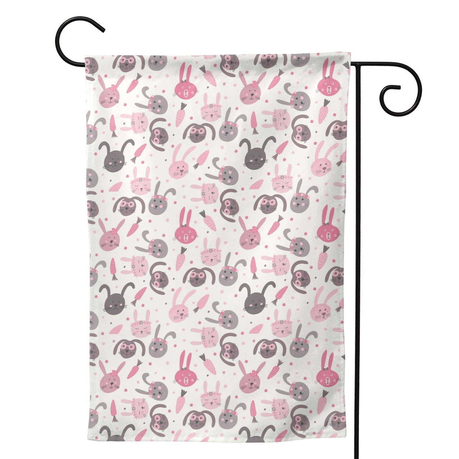 Sigee Rabbit And Carrot for Live Happy Decorative Small Garden Flag ...