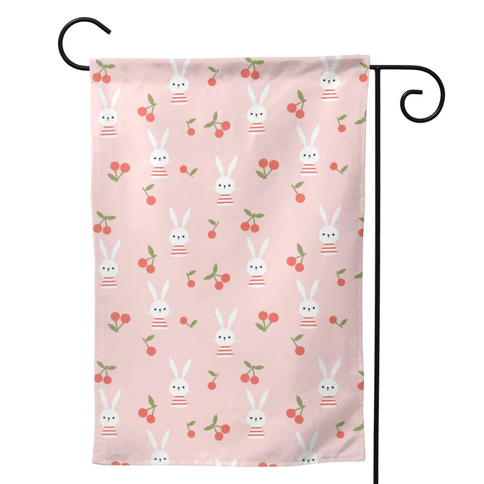 Sigee Rabbit And Cherry for Live Happy Decorative Small Garden Flag ...