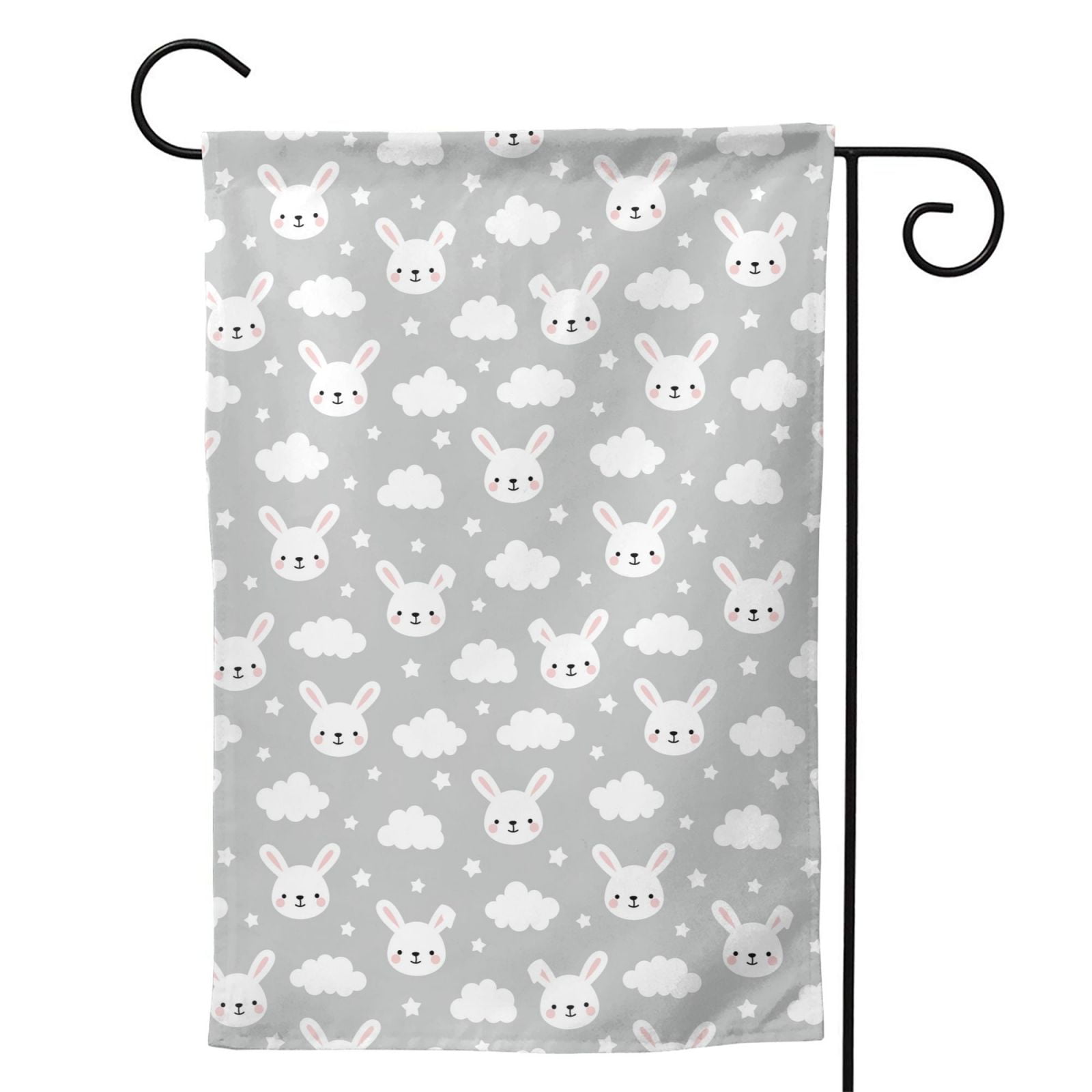 Sigee Rabbit And Cloud for Live Happy Decorative Small Garden Flag ...