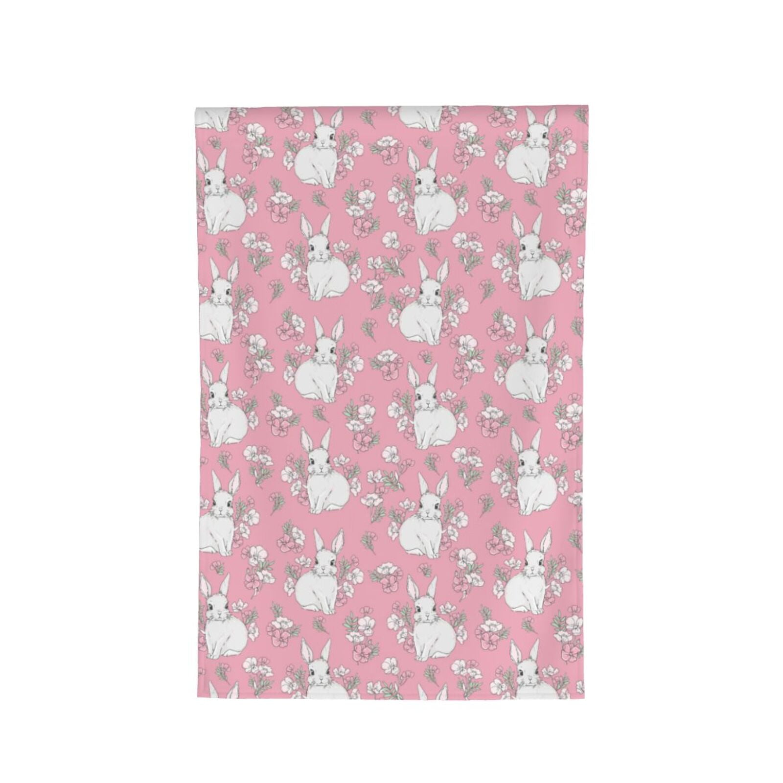 Sigee Rabbit And Flower Printed Flag12.5 * 18in Outdoor Yard Flags For ...