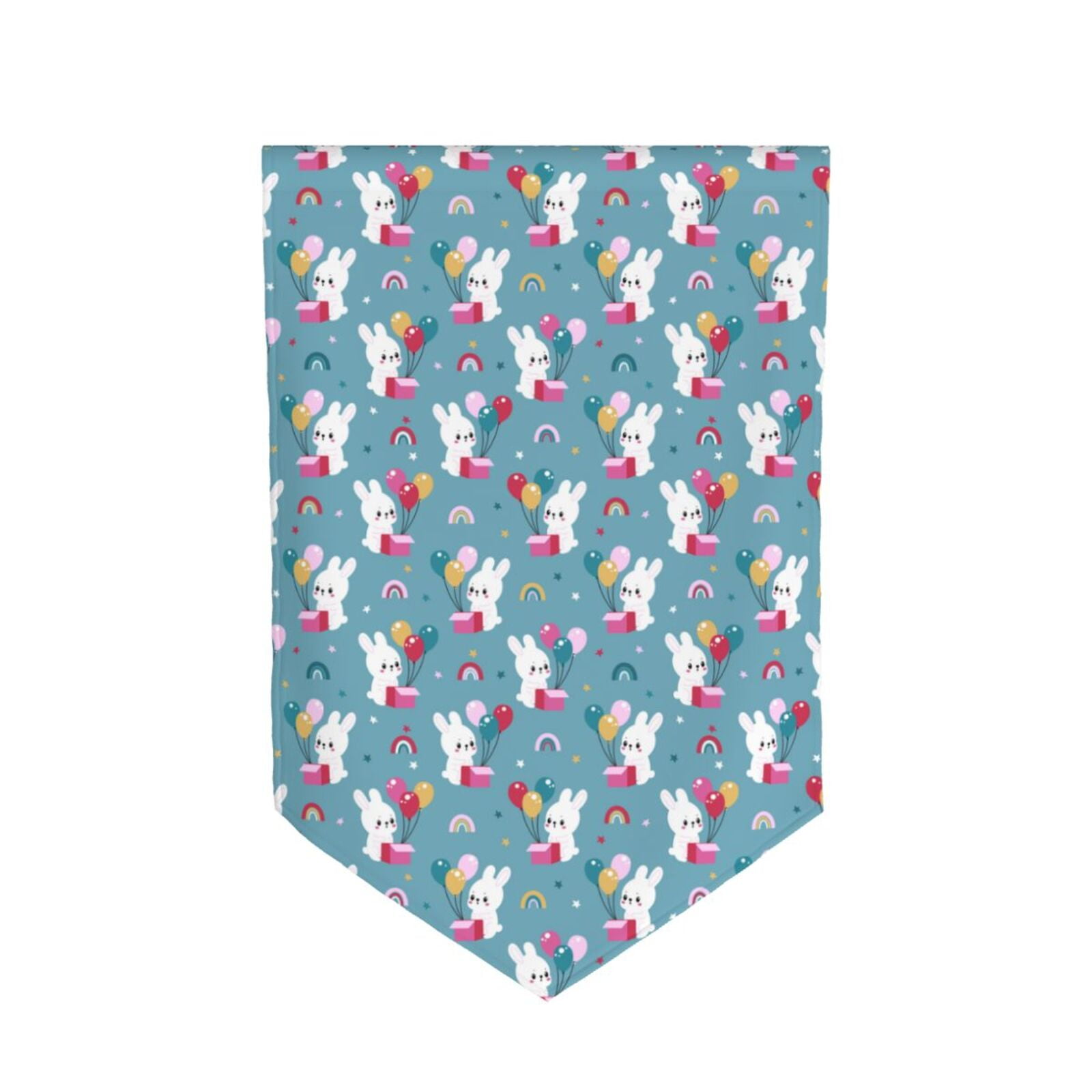 Sigee Rabbit And Rainbow Printed Flag12.5 * 18in Outdoor Yard Flags For ...