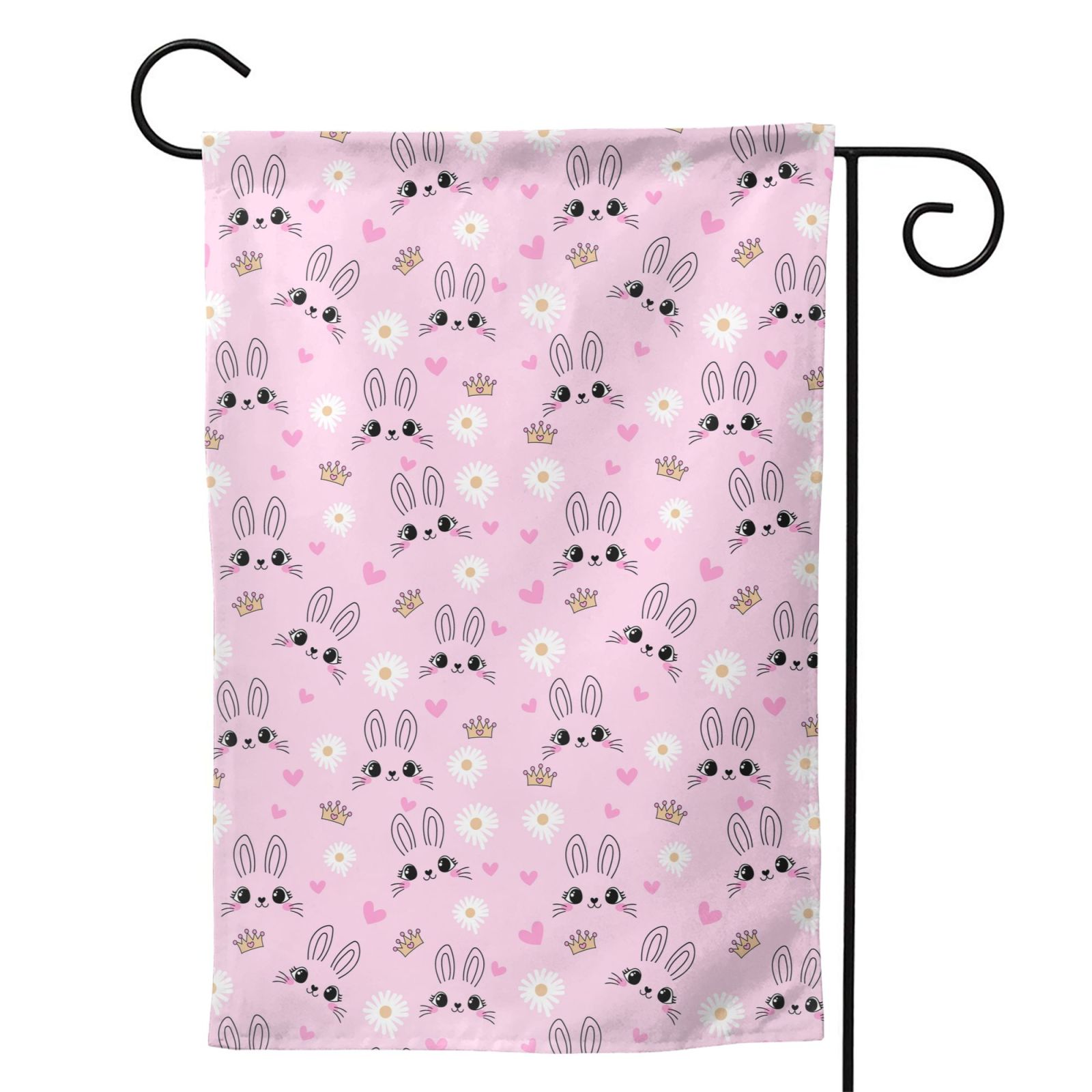 Sigee Rabbit Face for Live Happy Decorative Small Garden Flag,Double ...