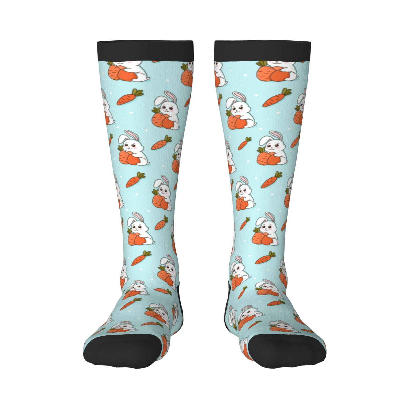 Sigee Rabbit Is Eating Carrots for Socks for Men Women Gifts for Him ...