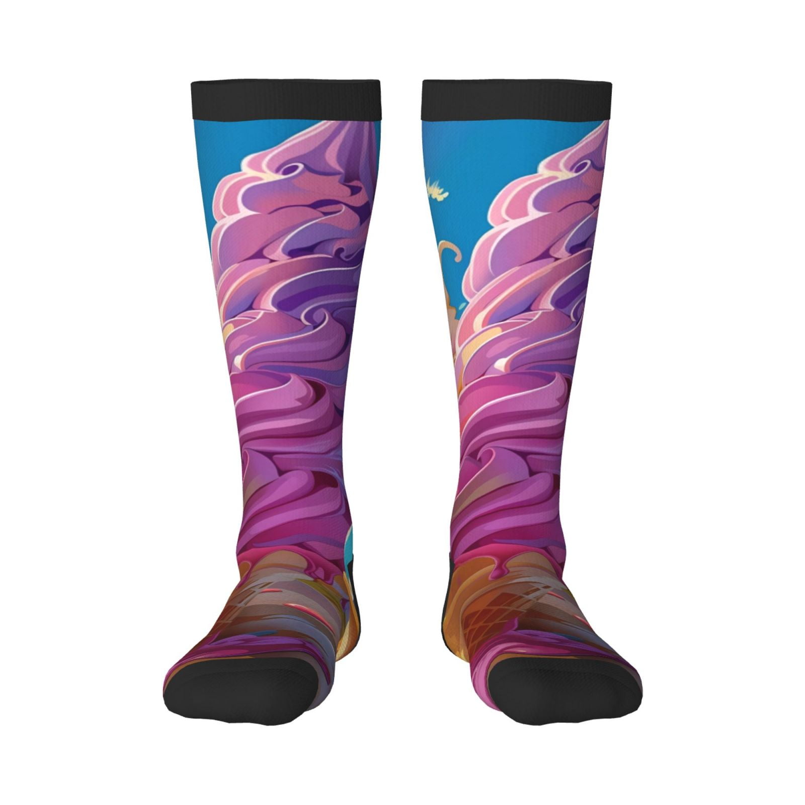 Sigee Rainbow Melting Ice Cream for Socks for Men Women Socks Stocking ...
