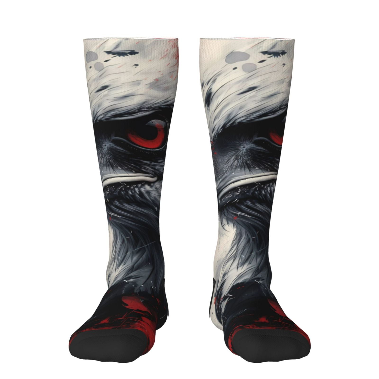 Sigee Red Black Ink Style Bald Eagle for Socks for Men Women Gifts for ...