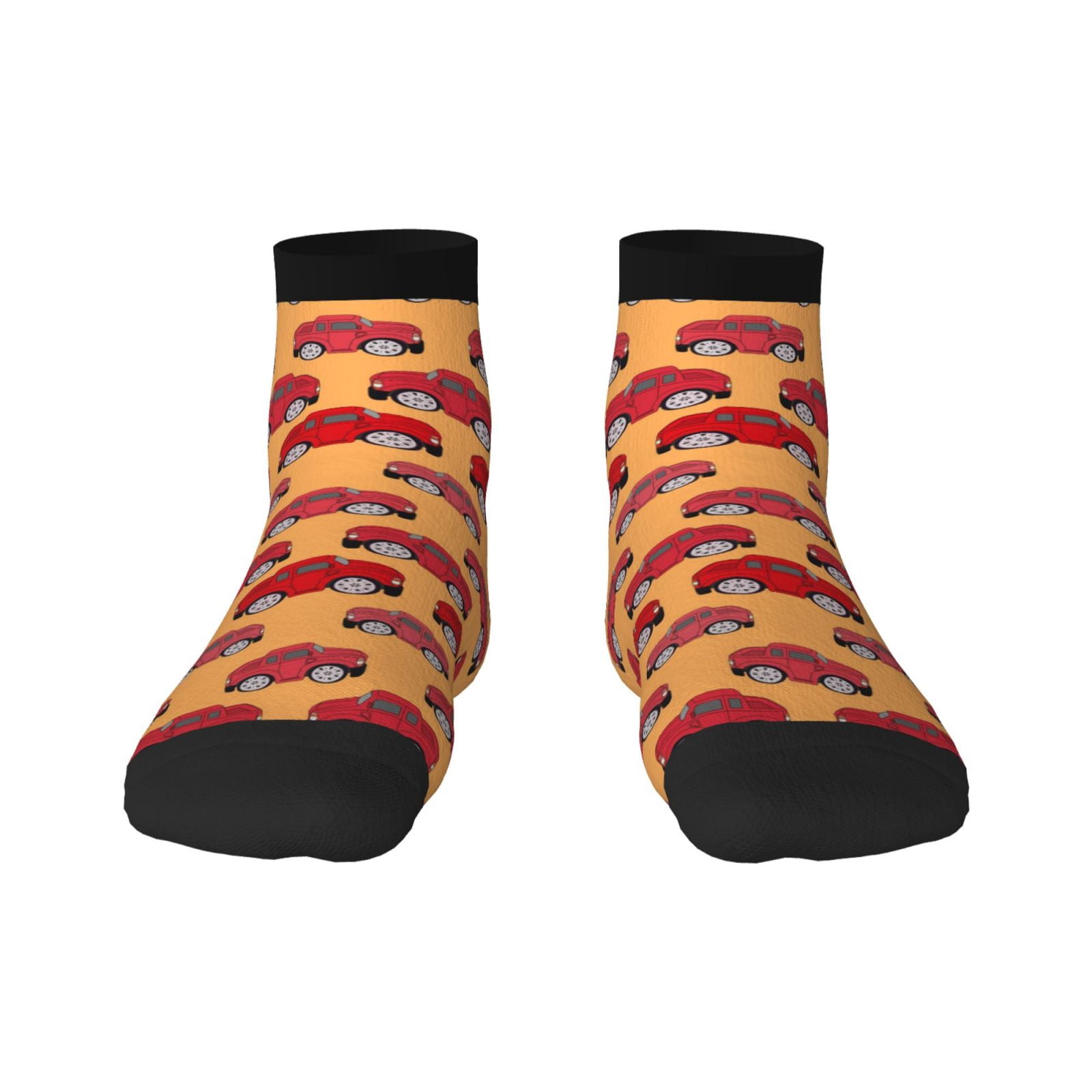 Sigee Red Cars for Crew Soft Moisture-wicking Socks ,Cushion Moisture ...