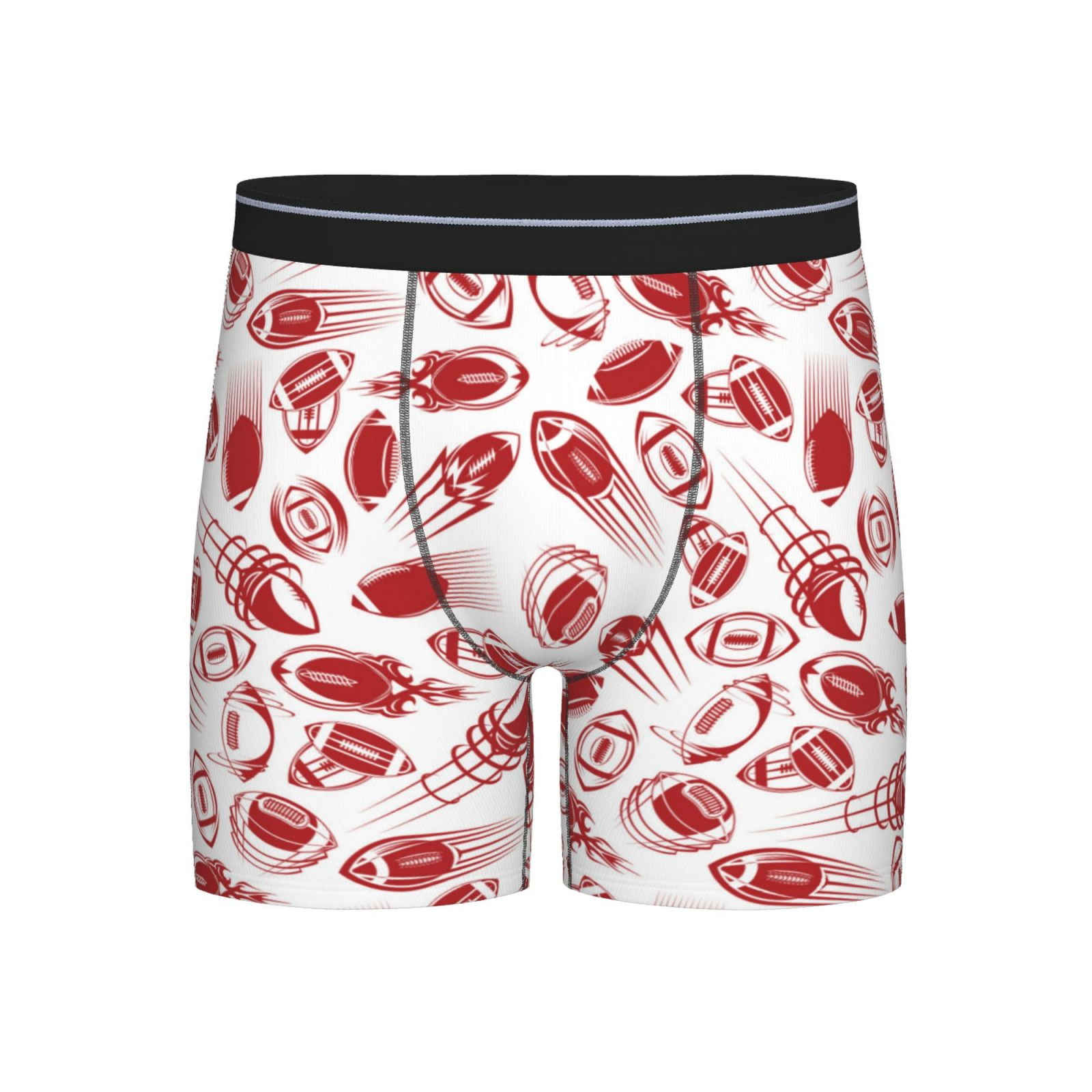 Sigee Red Football for Men's Boxer Briefs,Moisture Wicking and ...