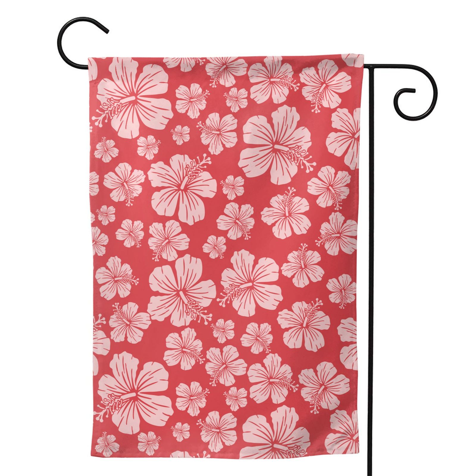 Sigee Red Hibiscus Flower for Live Happy Decorative Small Garden Flag ...