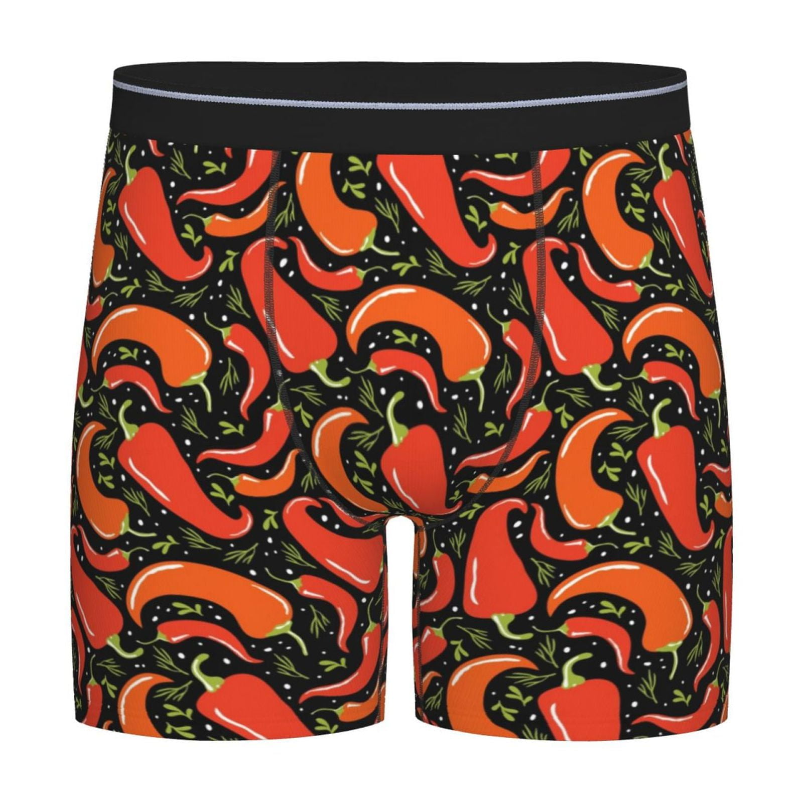 Sigee Red Hot Chili for Men's Boxer Briefs,Moisture Wicking and ...