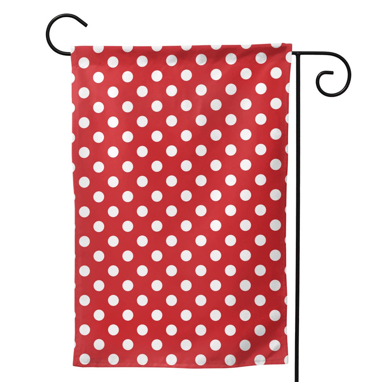 Sigee Red Polka Dot for Live Happy Decorative Small Garden Flag,Double ...