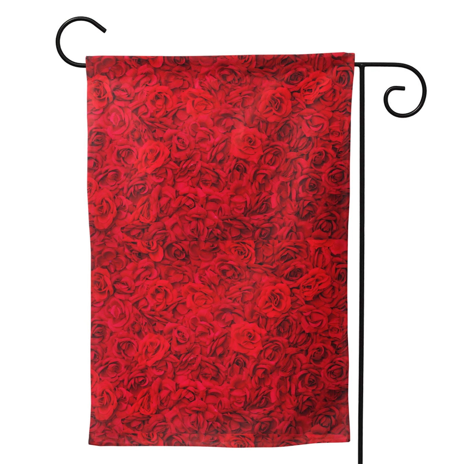 Sigee Red Rose for Live Happy Decorative Small Garden Flag,Double Sided ...