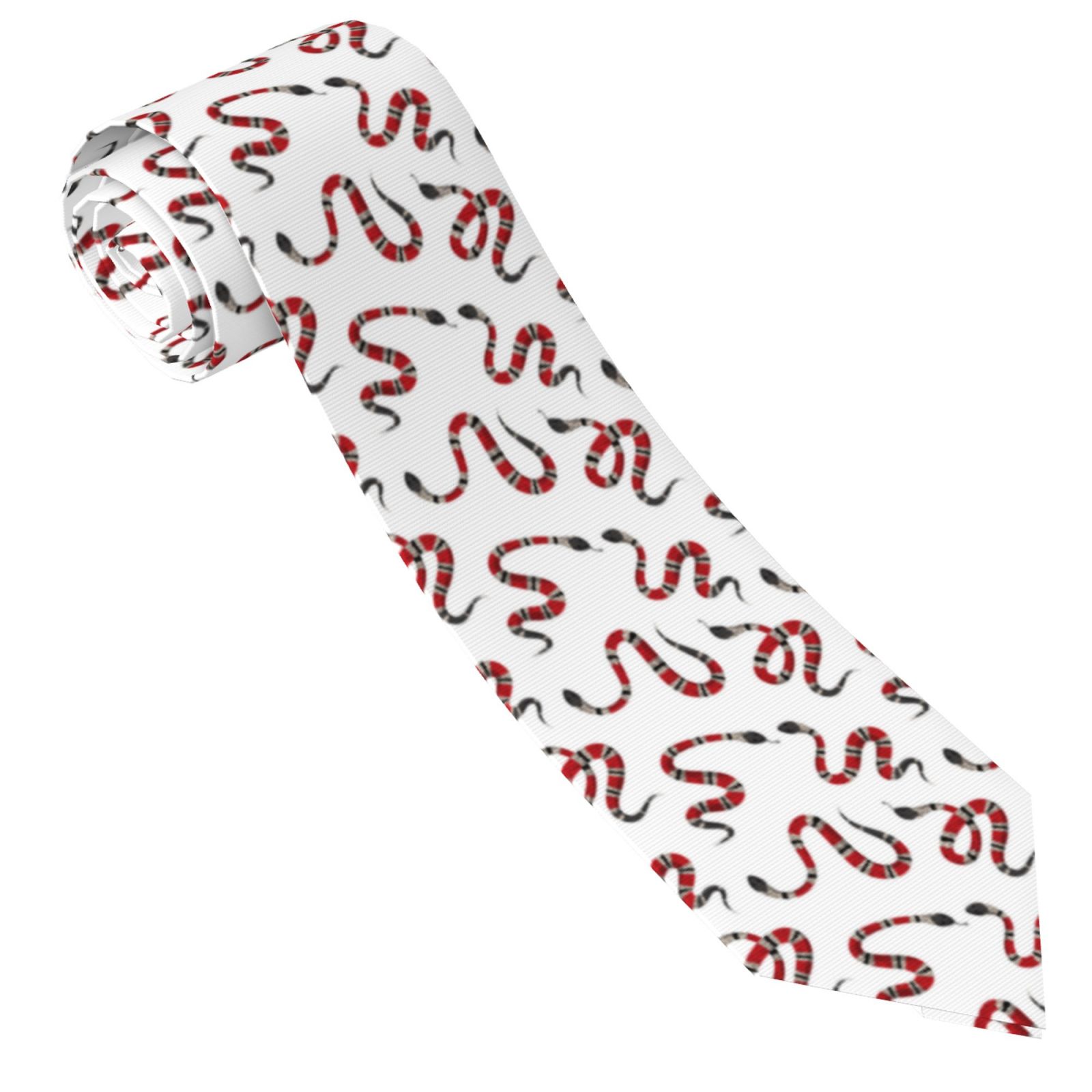 Sigee Red Snake for Elegant Men's Necktie,Classic Tie for Formal and ...