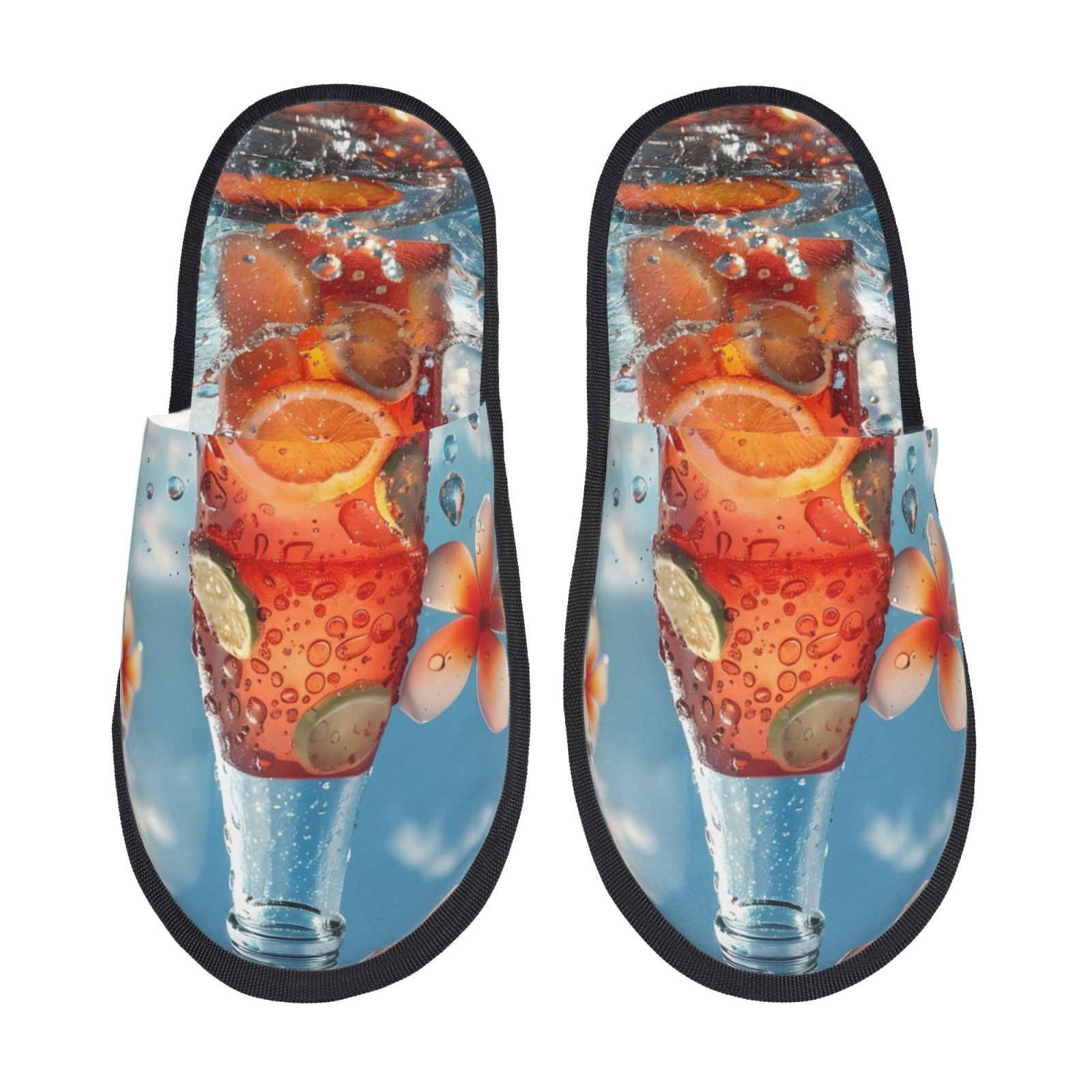 Sigee Refreshing Citrus Splash for Cozy Furry Slippers Super Soft ...