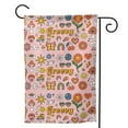 Sigee Retro 70s Hippie for Live Happy Decorative Small Garden Flag ...