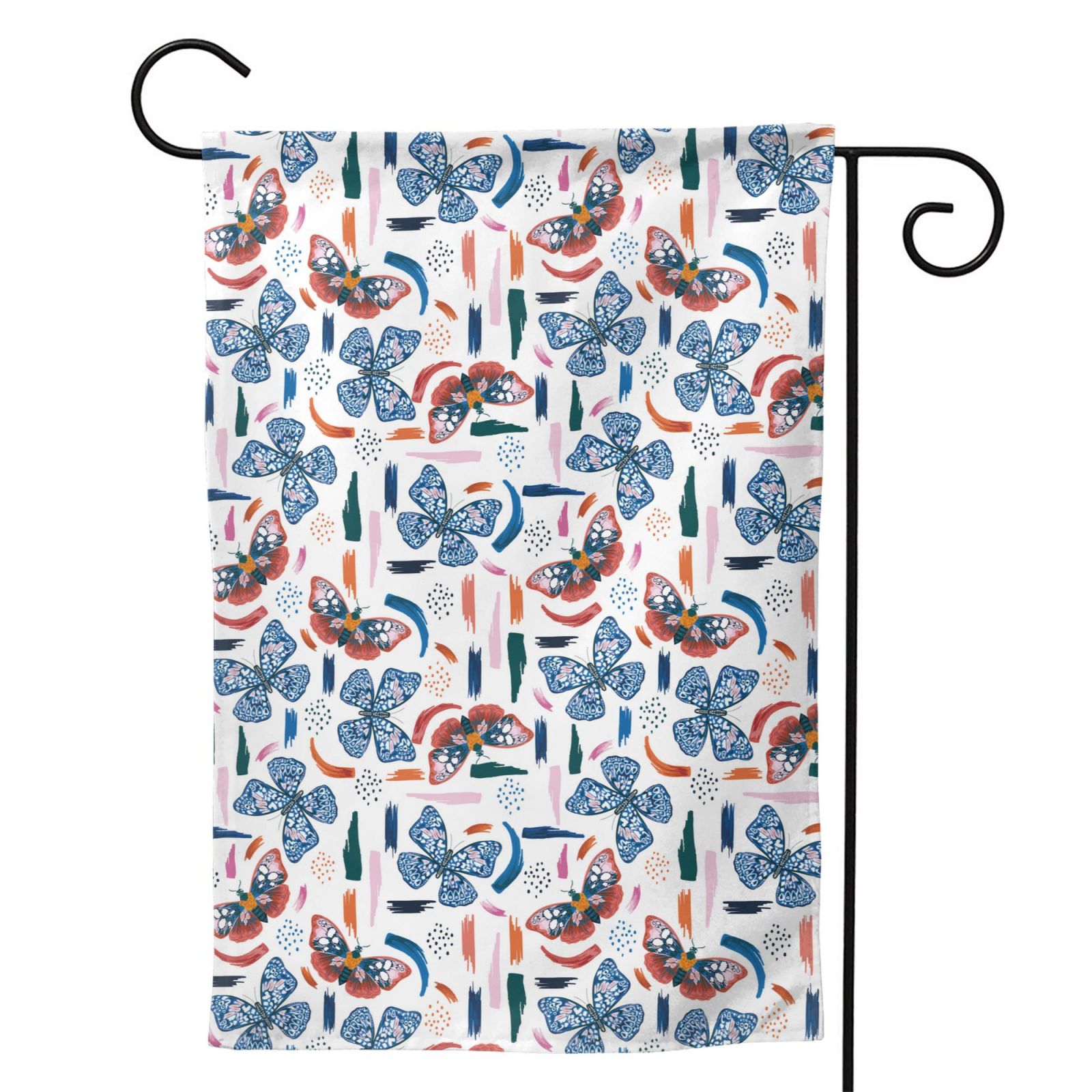 Sigee Retro Butterfly for Live Happy Decorative Small Garden Flag ...