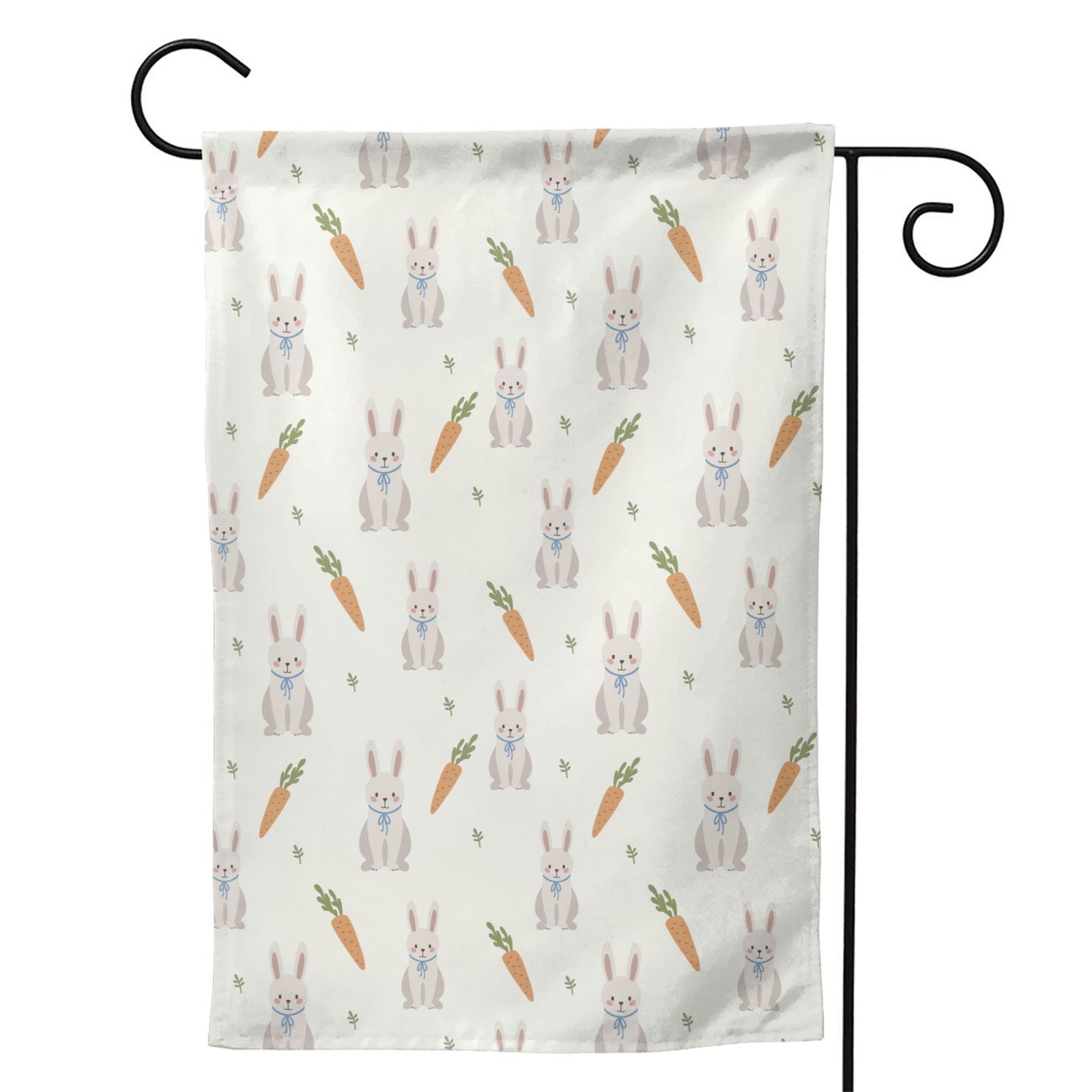 Sigee Retro Rabbit for Live Happy Decorative Small Garden Flag,Double ...