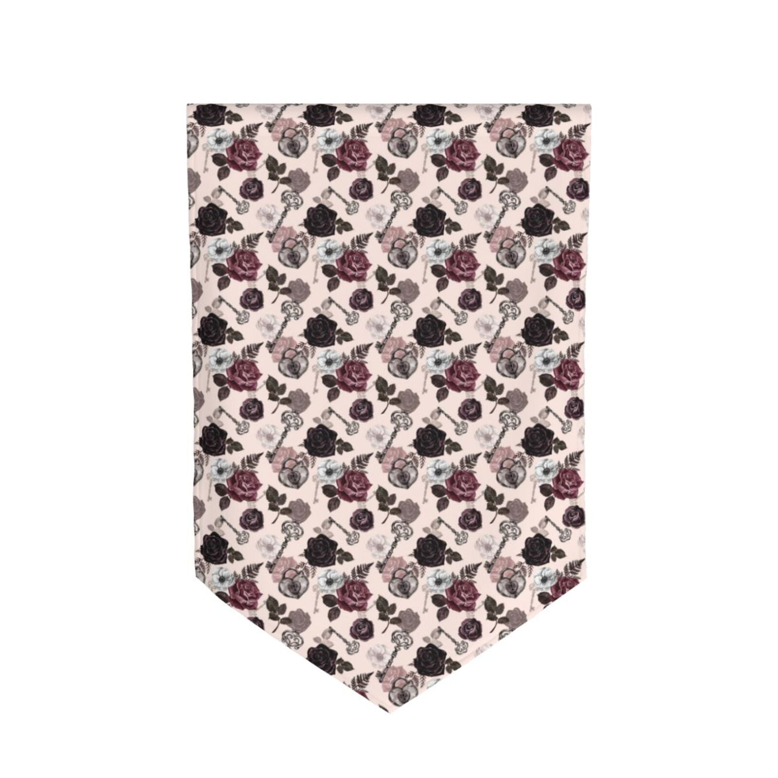 Sigee Retro Red Black Roses Printed Flag12.5 * 18in Outdoor Yard Flags ...