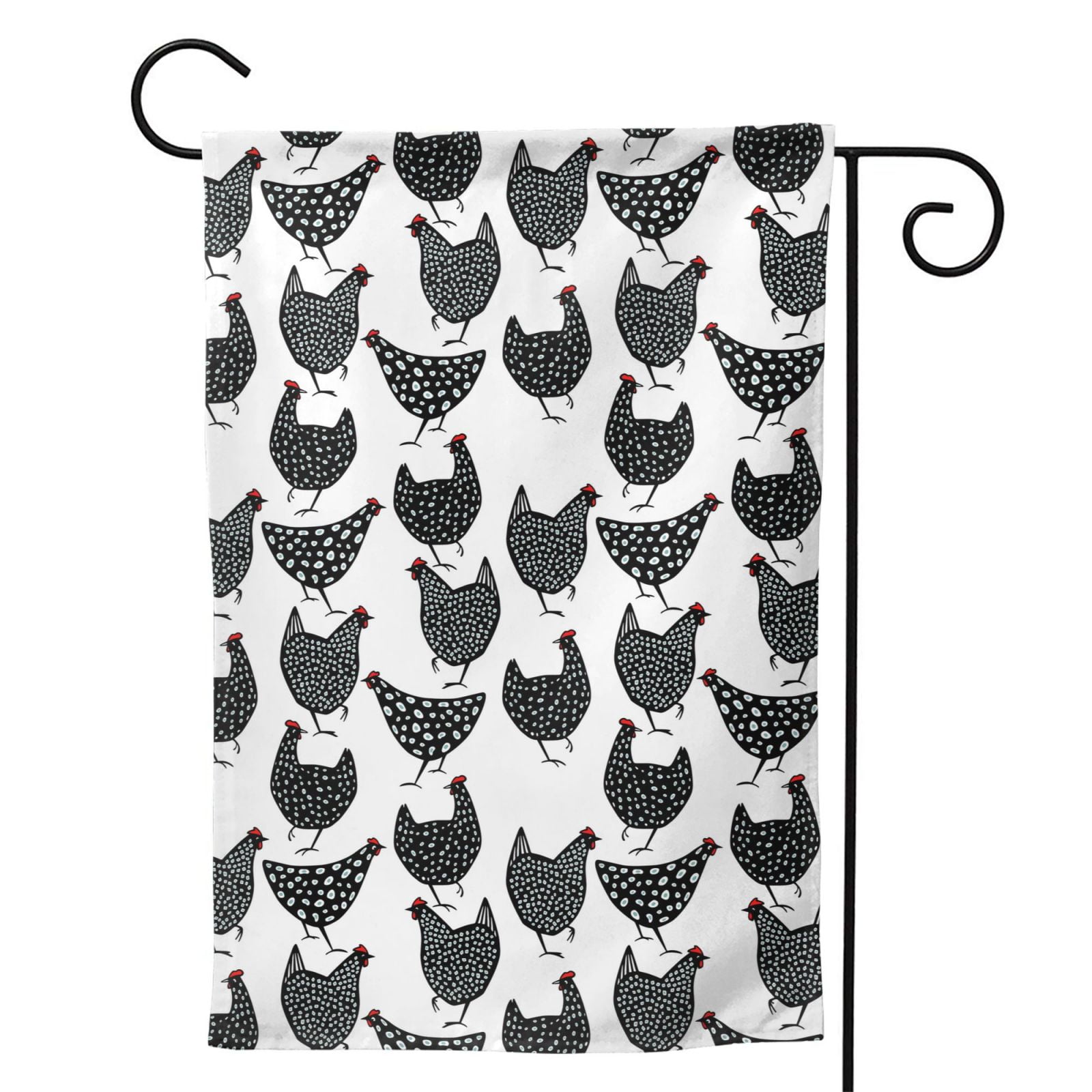 Sigee Retro Rooster for Live Happy Decorative Small Garden Flag,Double ...