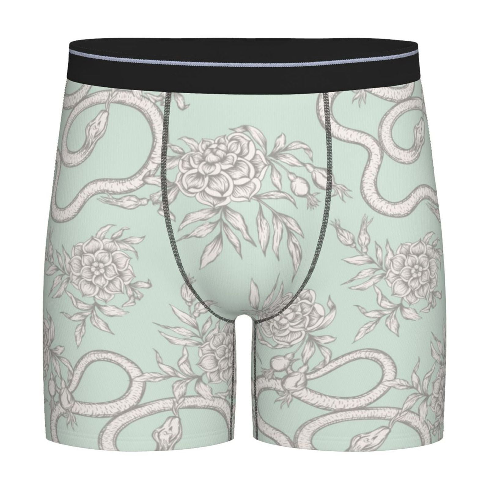 Sigee Retro Snake for Men's Boxer Briefs,Moisture Wicking and ...